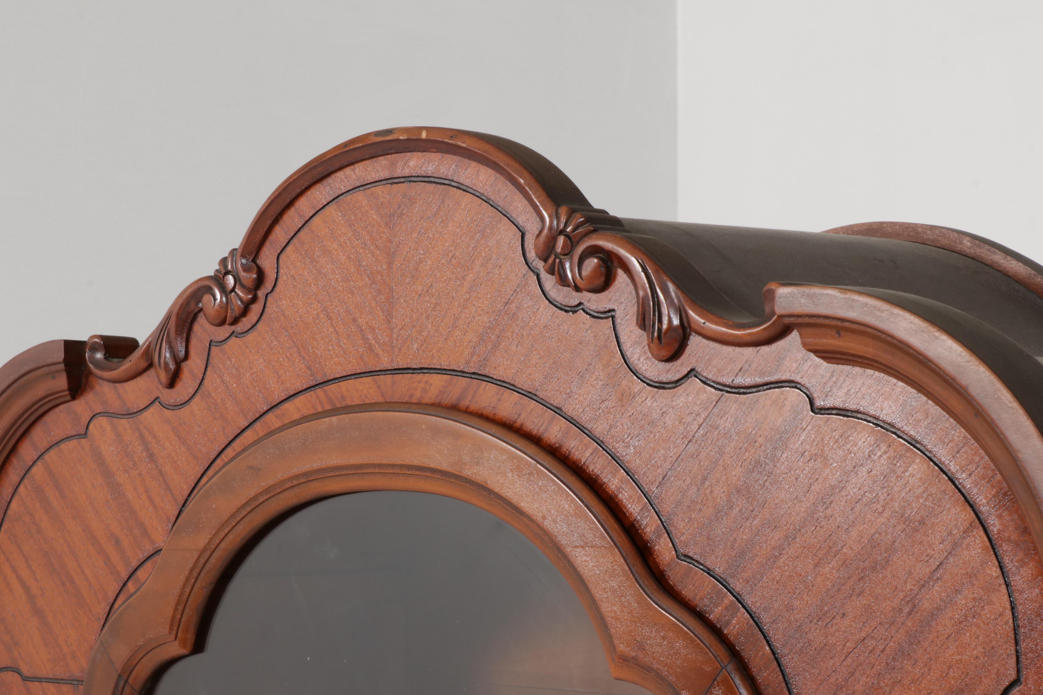 Late Victorian Display Case with Figural Veneer Decoration | EBTH