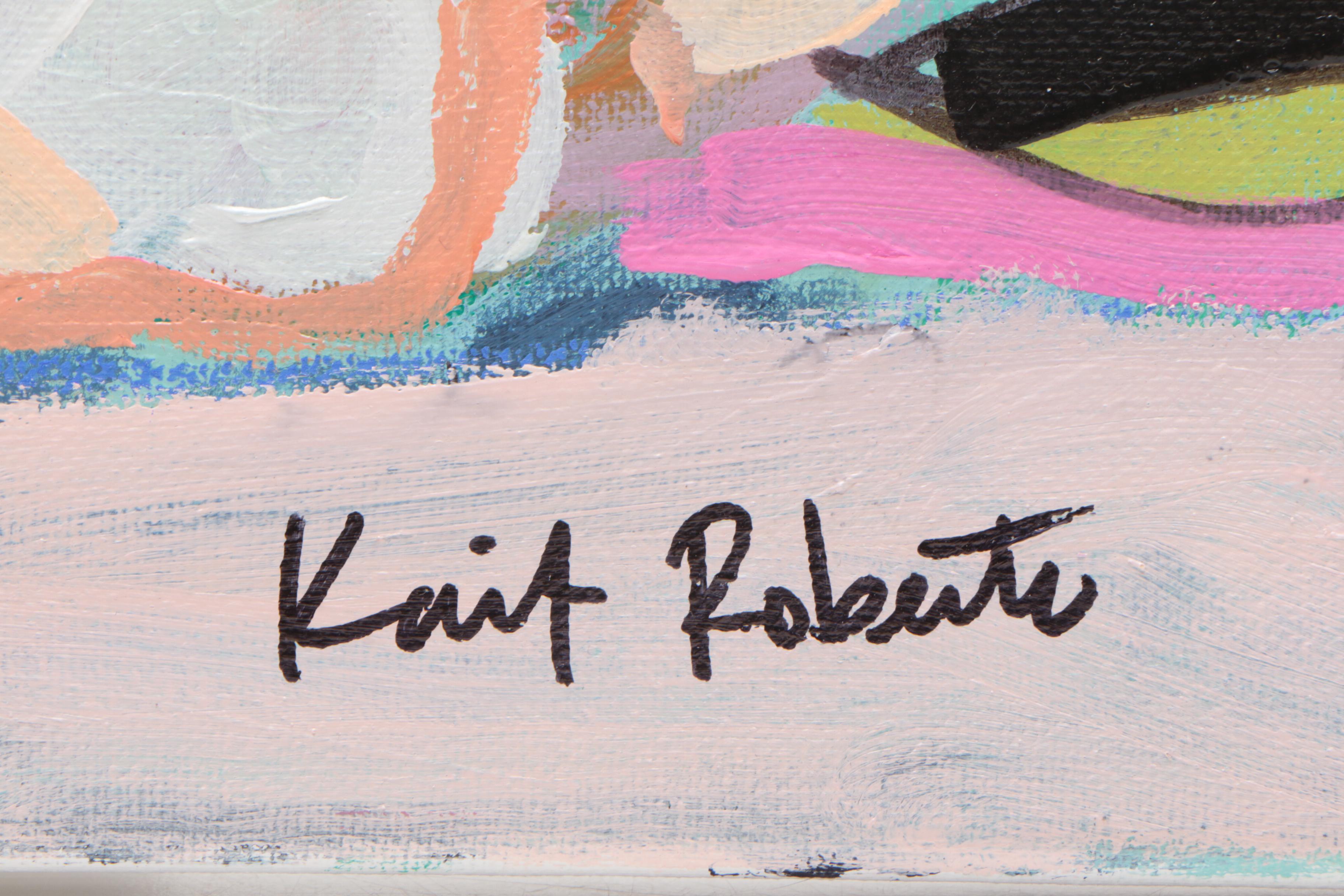 Kait Roberts Acrylic Painting "Pink Fever" | EBTH