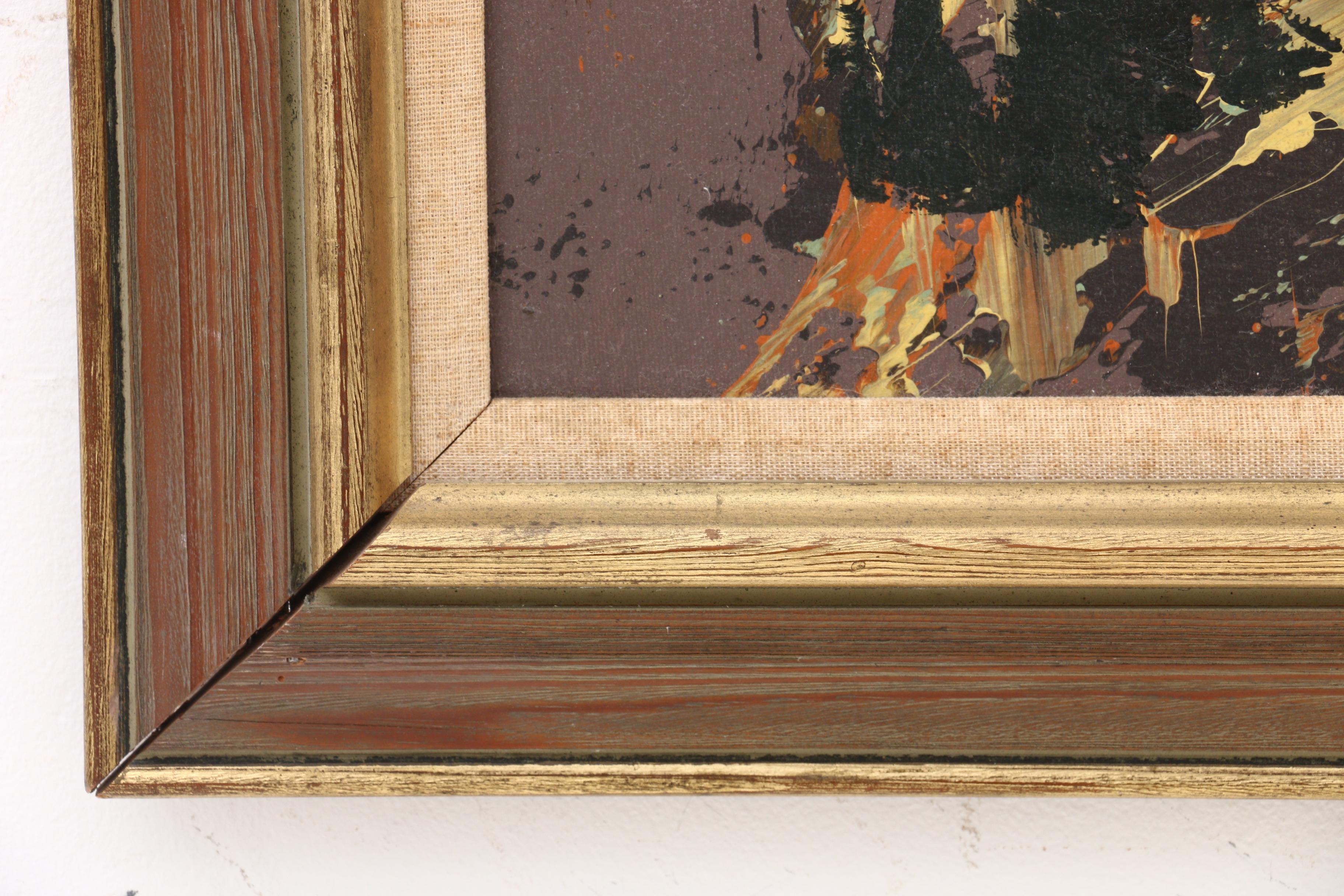 Magnus Engstrom Oil Painting of Abstracted Village | EBTH