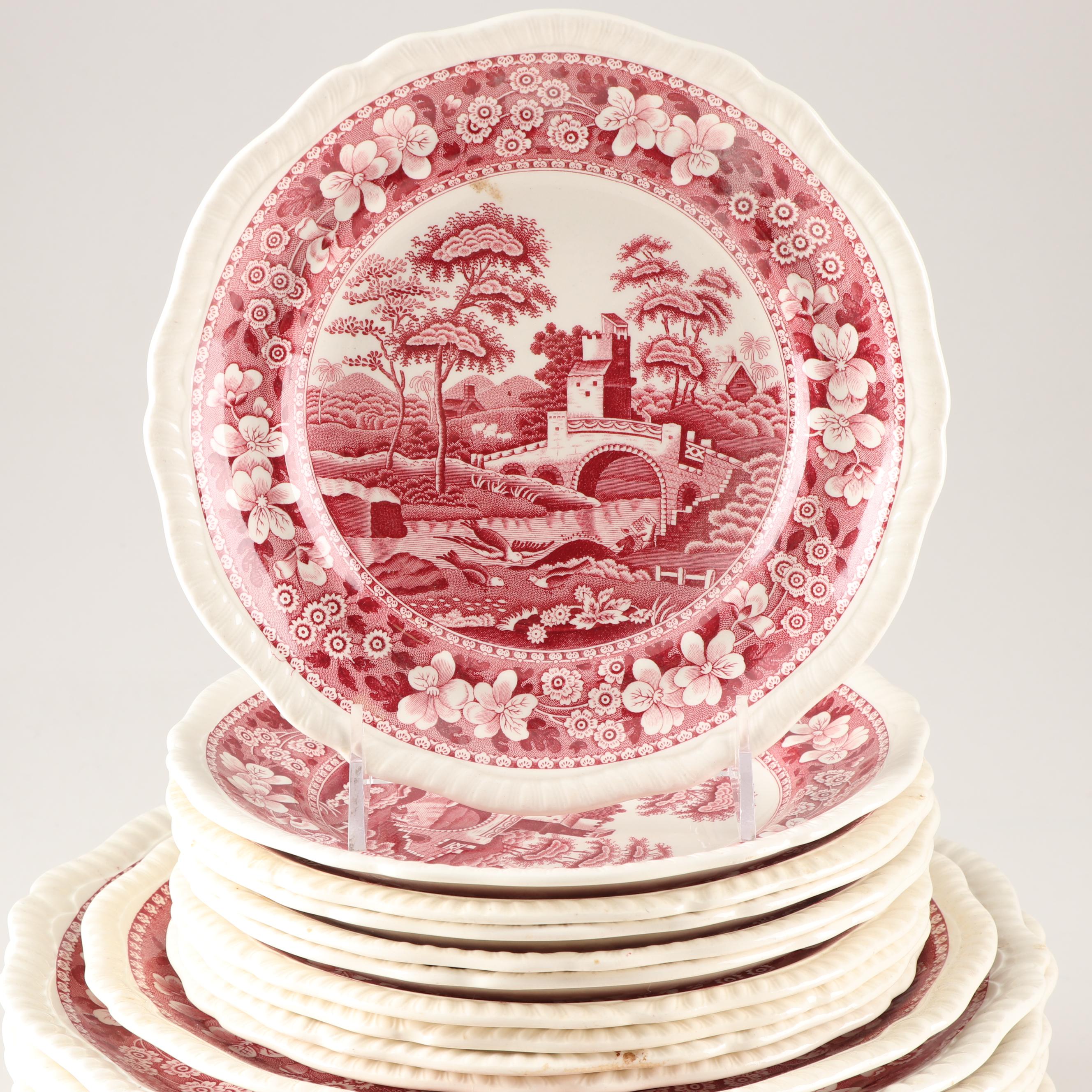 Spode "Tower Pink" Ironstone Dinnerware | EBTH