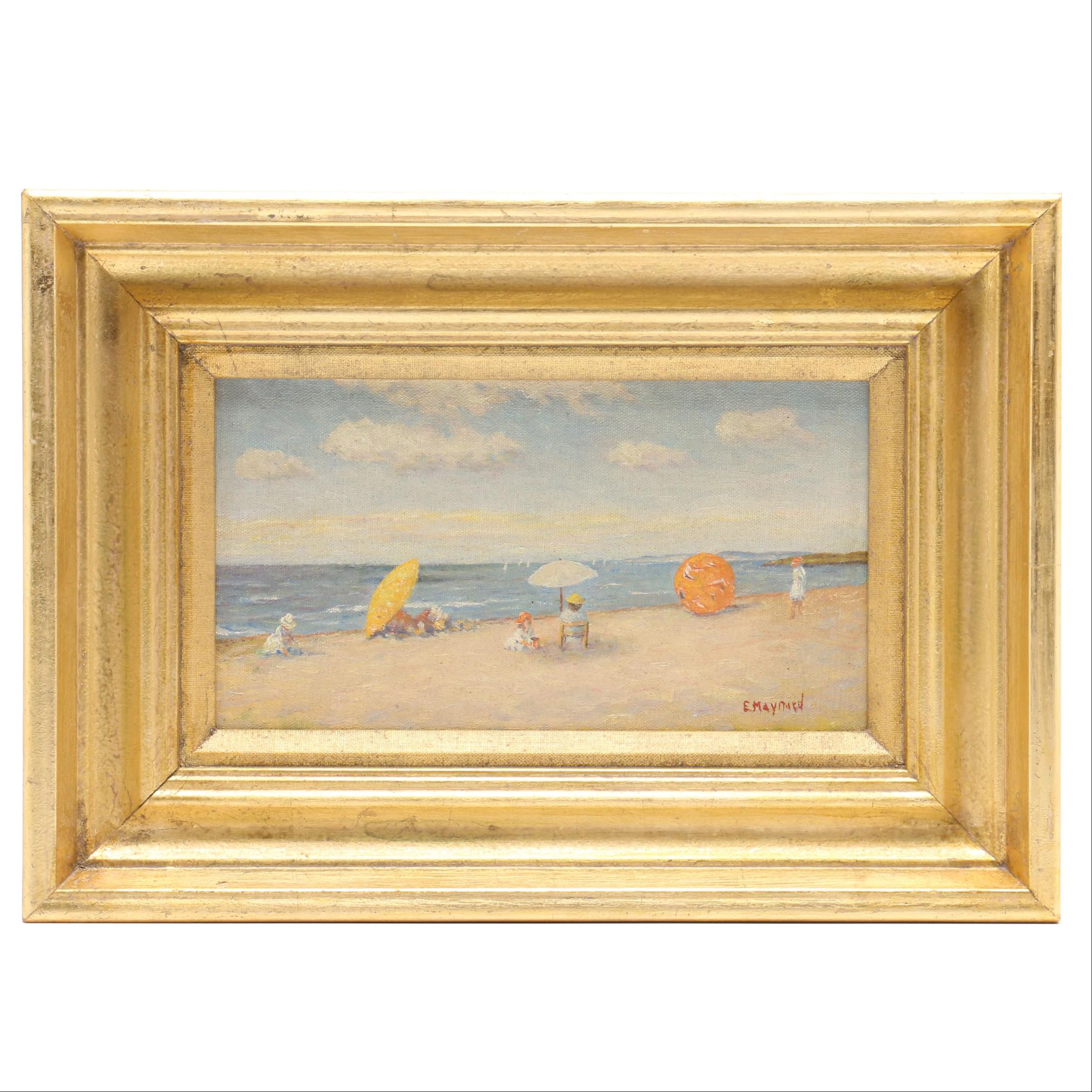 Edward Maynard Oil Painting "Summertime Beach" | EBTH