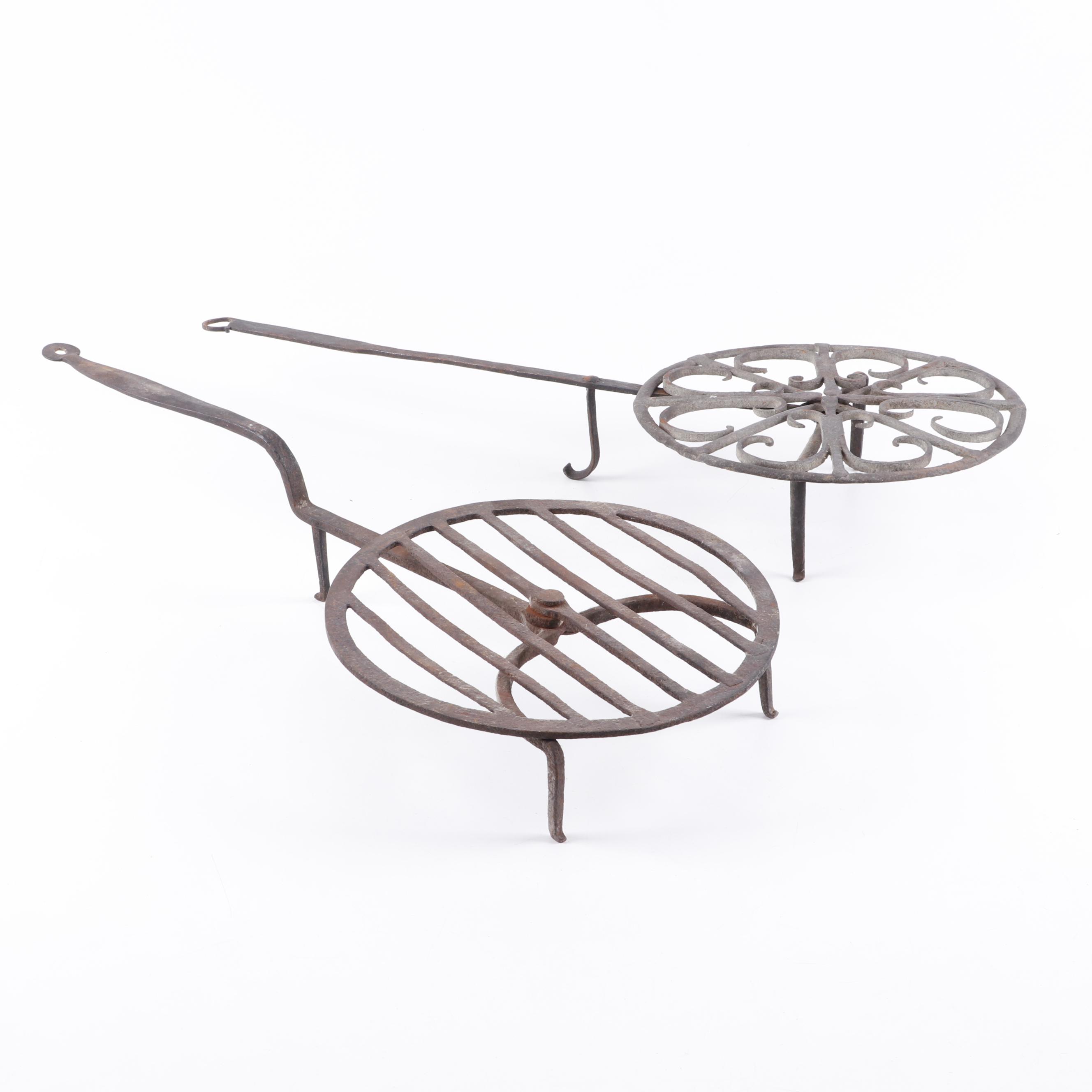Wrought Iron Fireplace Trivets, Late 18th Century | EBTH