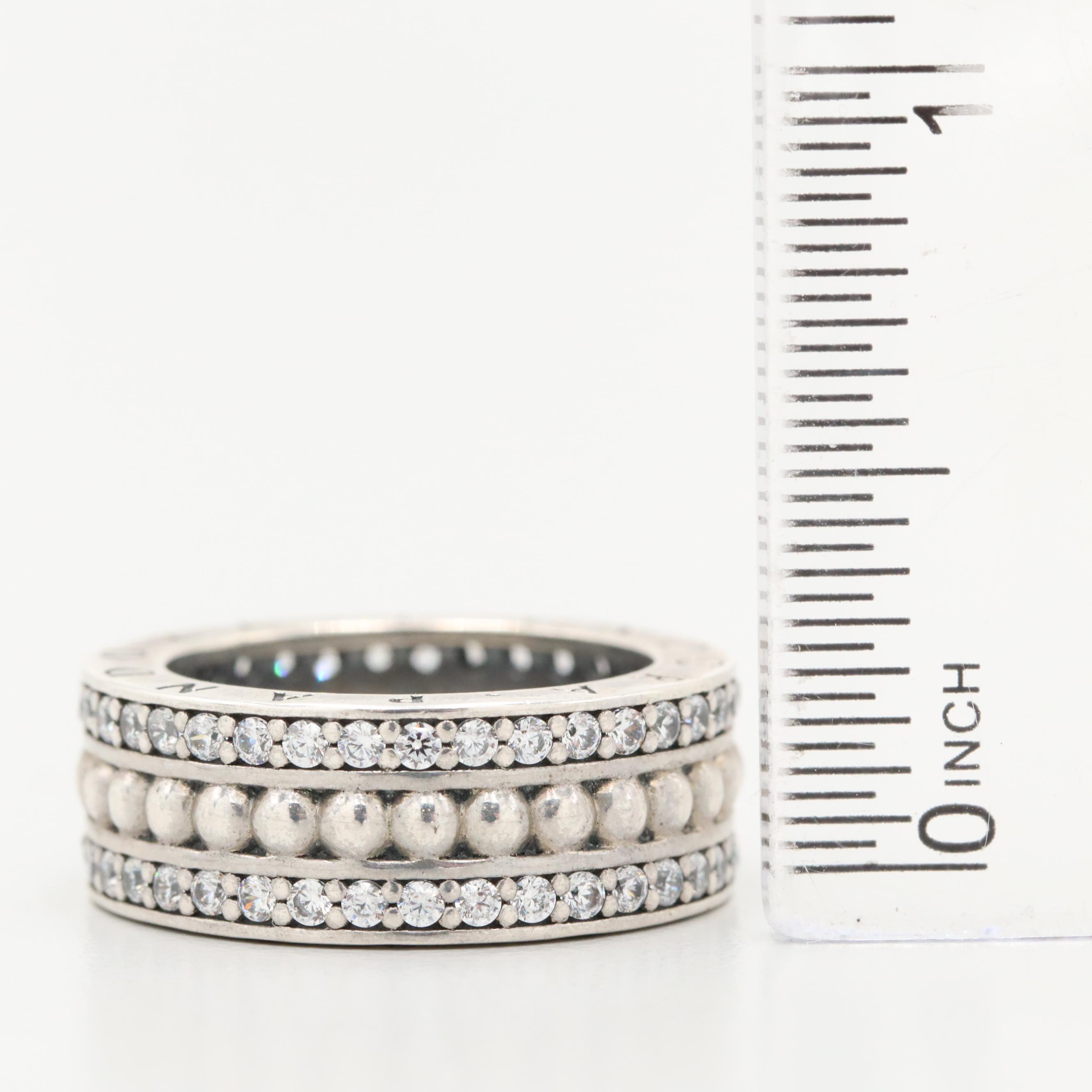 Pandora Sterling Silver Cubic Zirconia Ring | EBTH