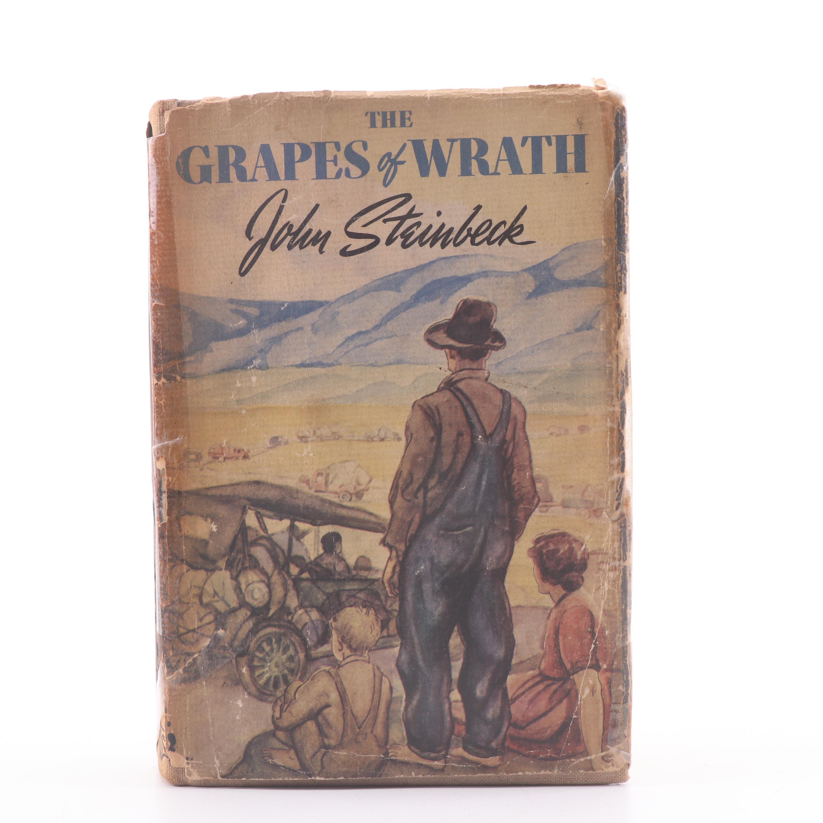 1939 First Edition "The Grapes of Wrath" by Steinbeck with Dust Jacket ...