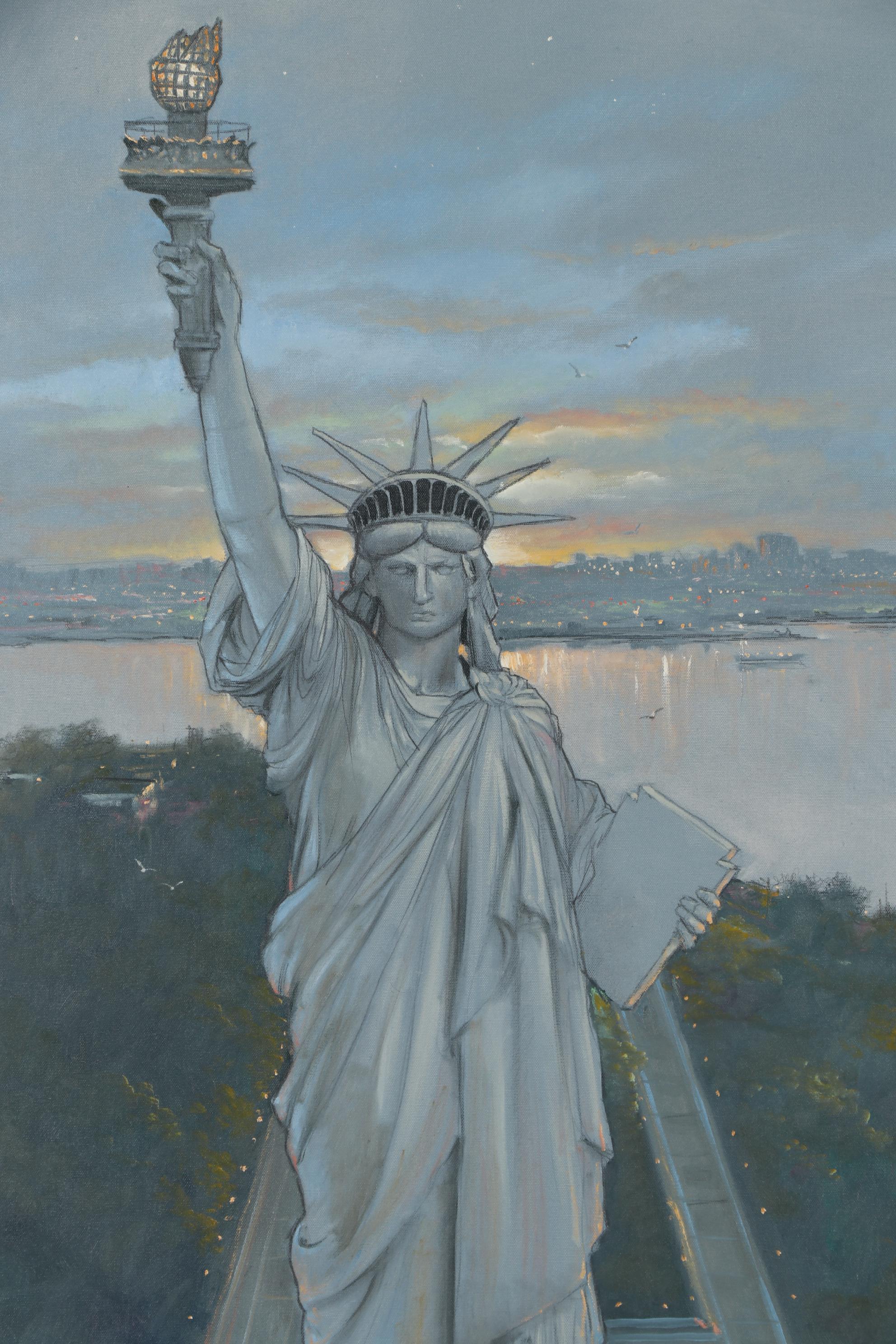 Paul MacWilliams Oil Painting of the Statue of Liberty | EBTH