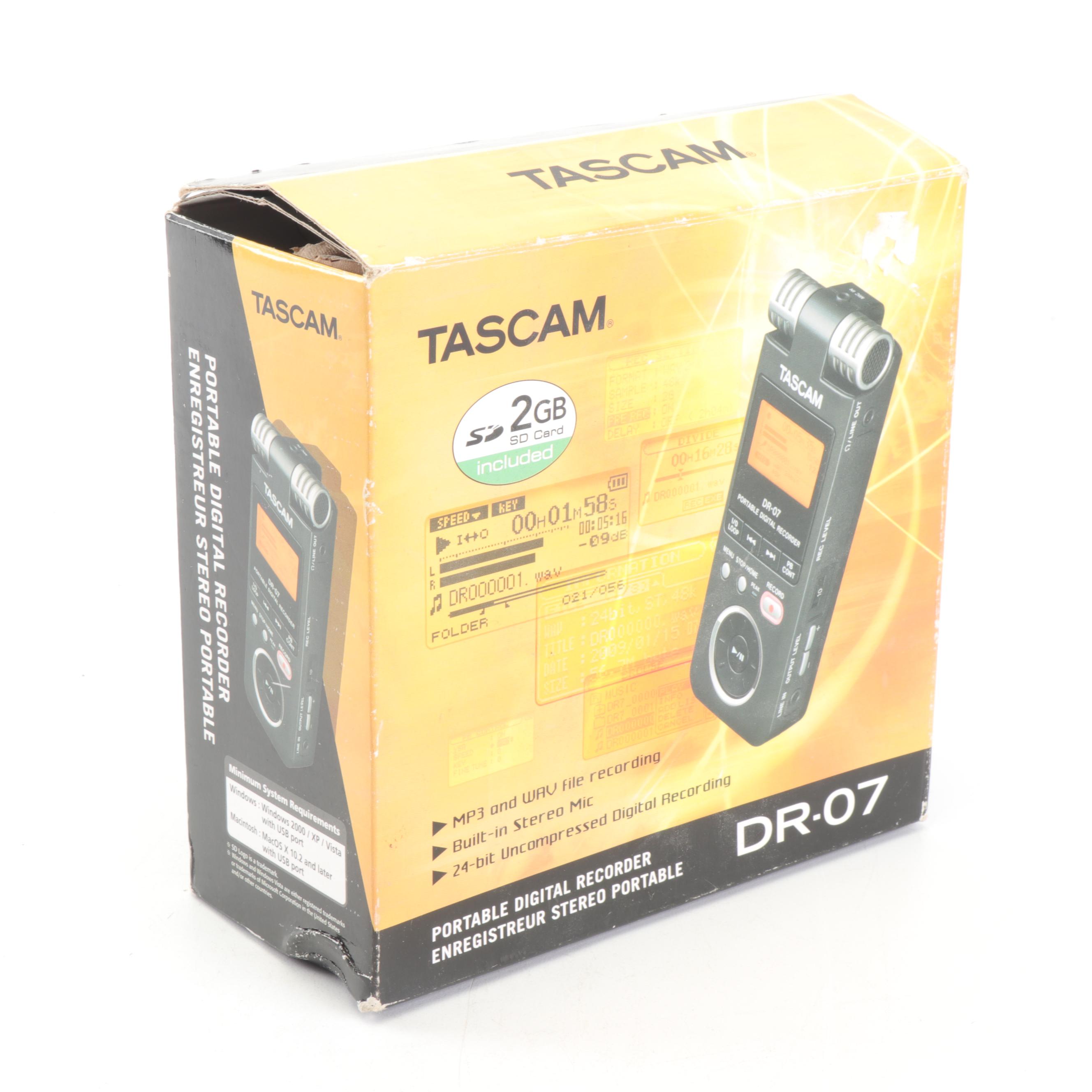Tascam DR-07 Portable Digital Recorder | EBTH