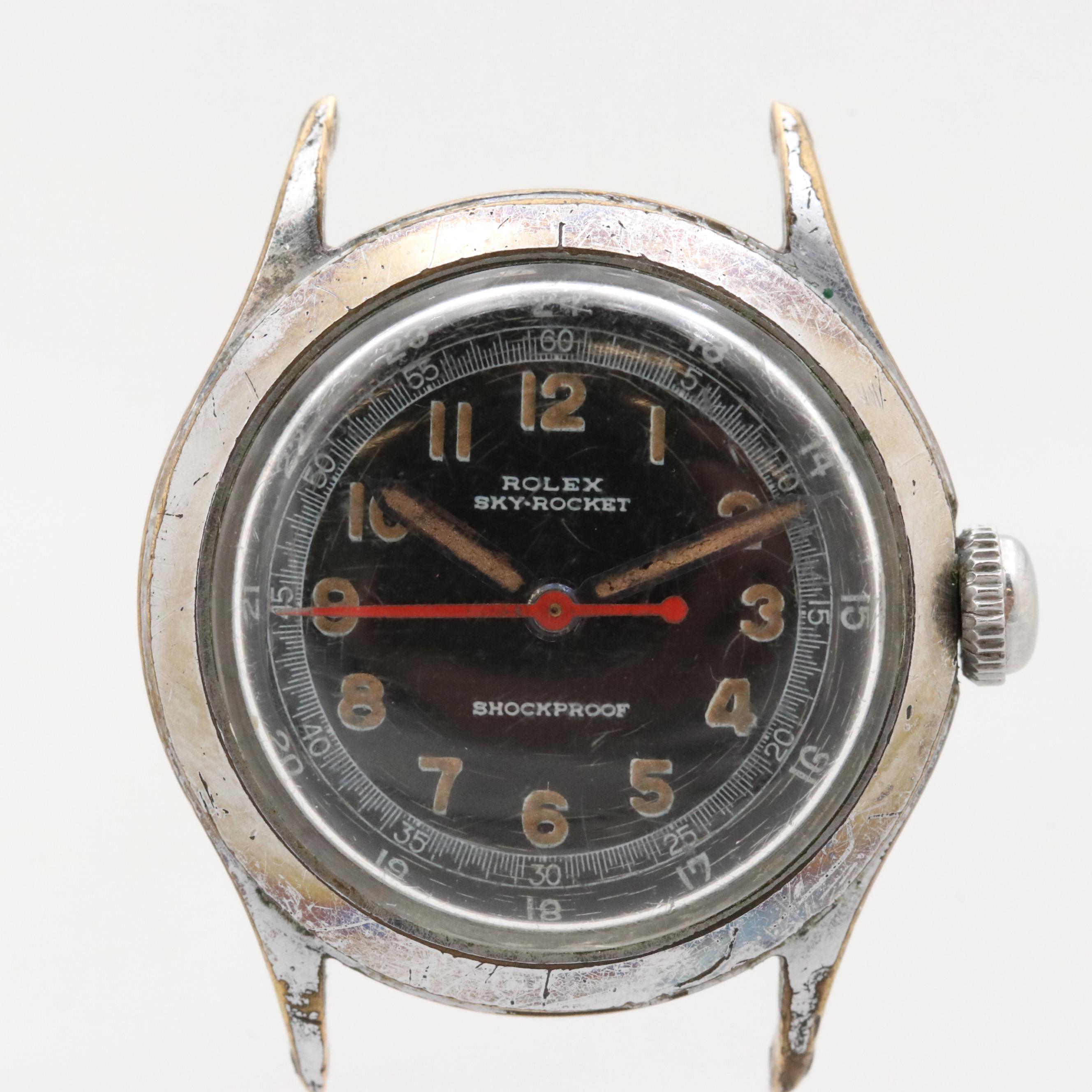 Vintage Rolex Sky - Rocket WWII Canadian Fighter Pilot Watch, Circa ...