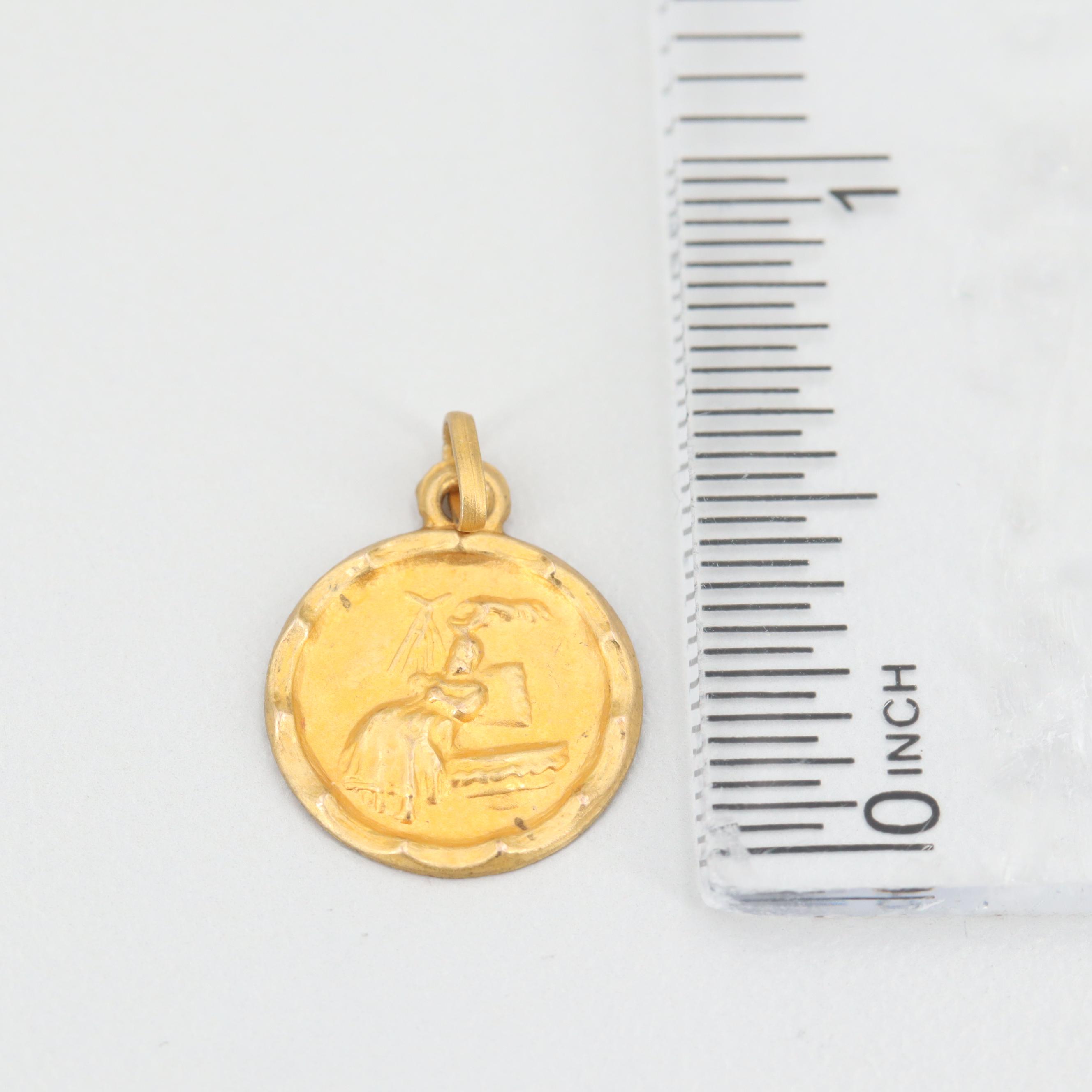 Gold Bonded Five Catholic Saint Charms | EBTH