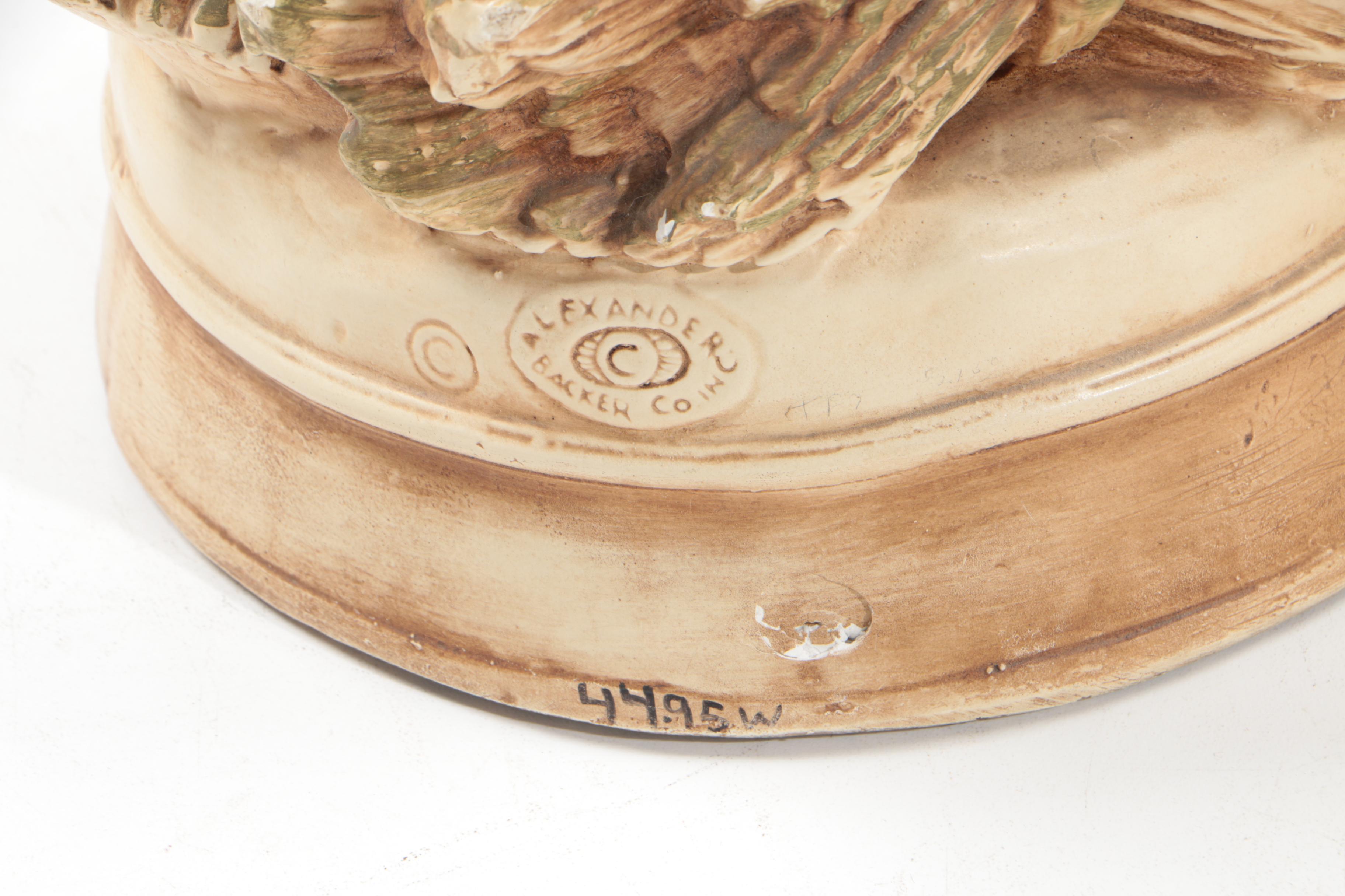 Alexander Backer Company Chalkware Sculpture after Émile Edward Peynot ...