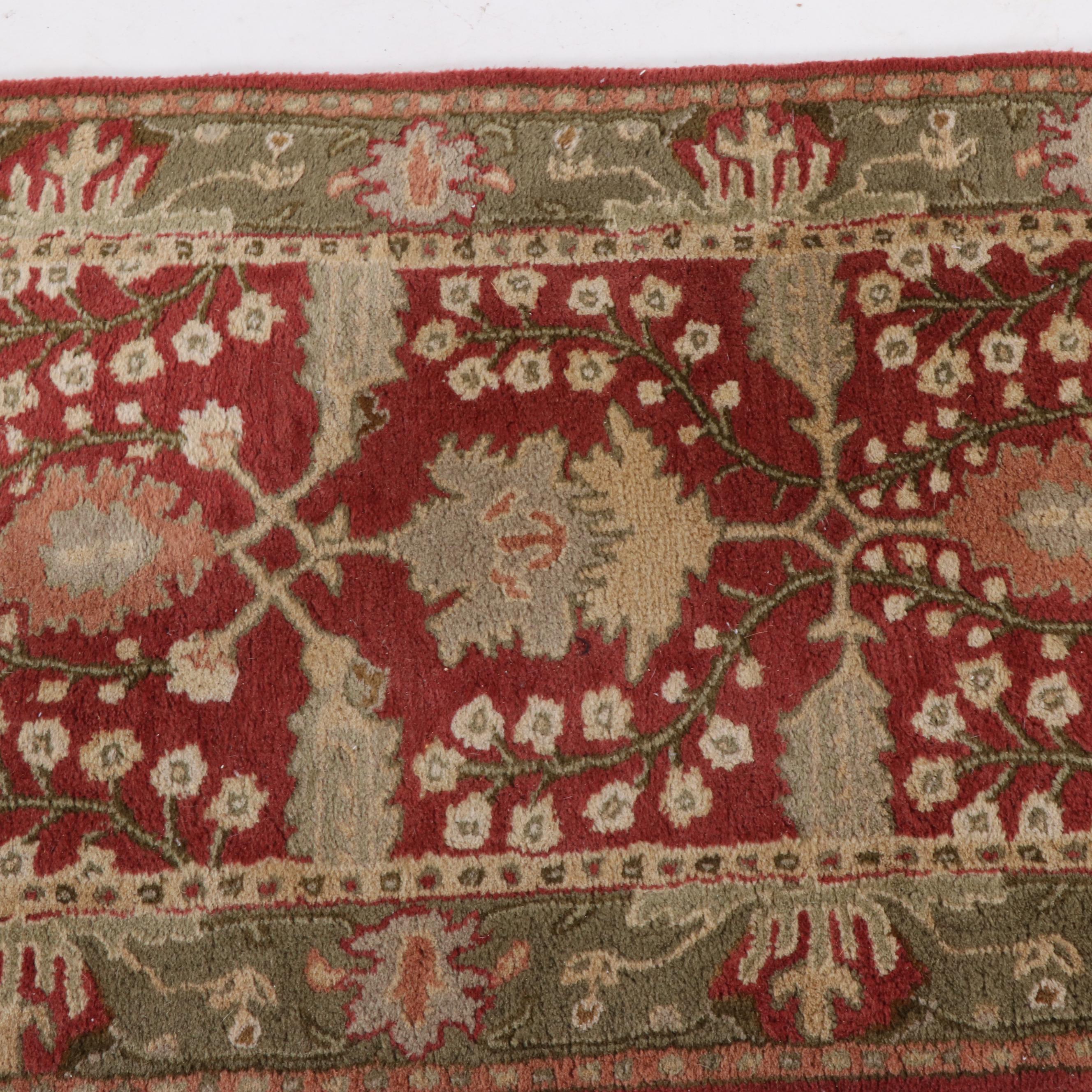 Hand-Tufted Pottery Barn "Franklin Rug" Wool Carpet Runner | EBTH