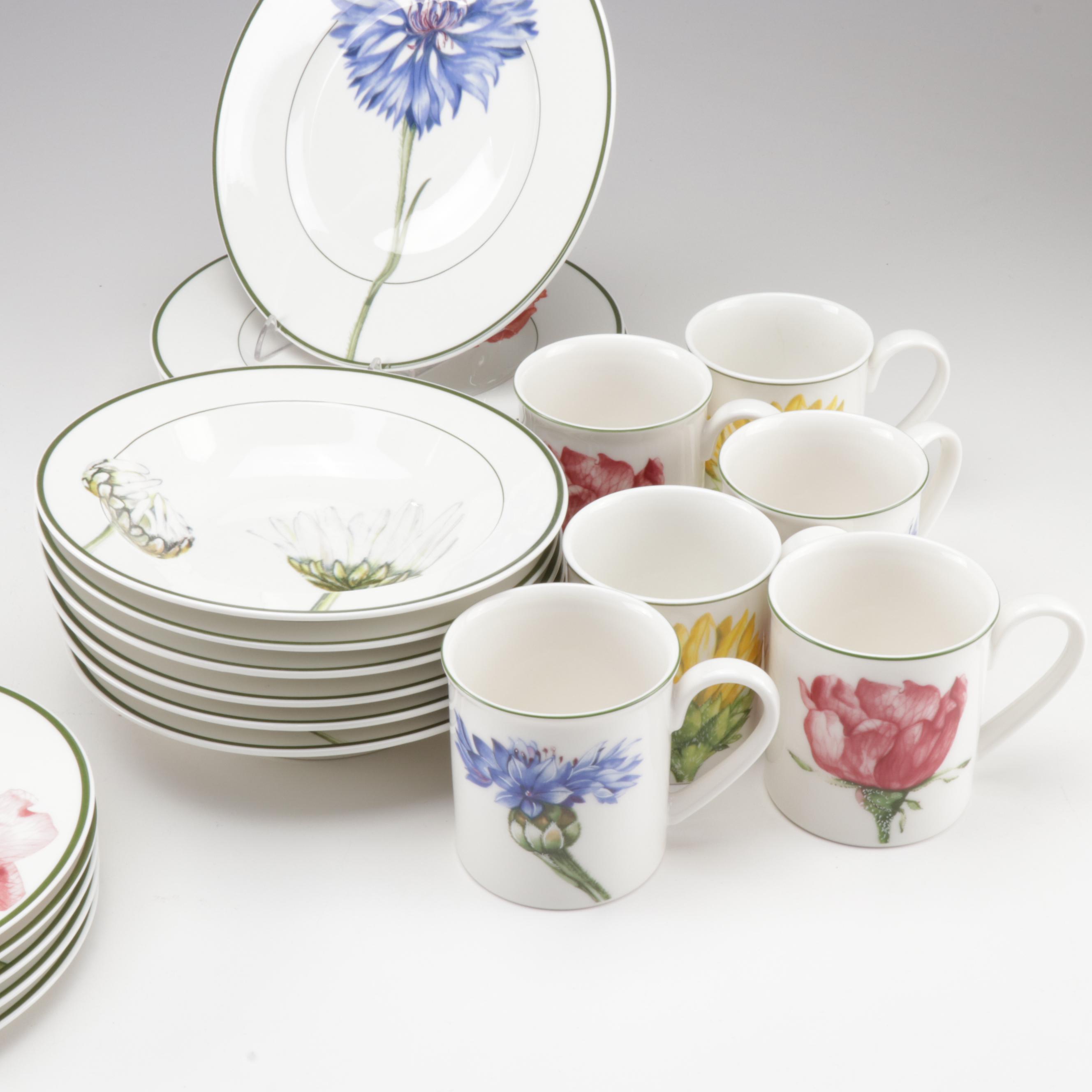 Villeroy & Boch "Flora" Mix and Match Pattern Dinnerware, Settings for ...
