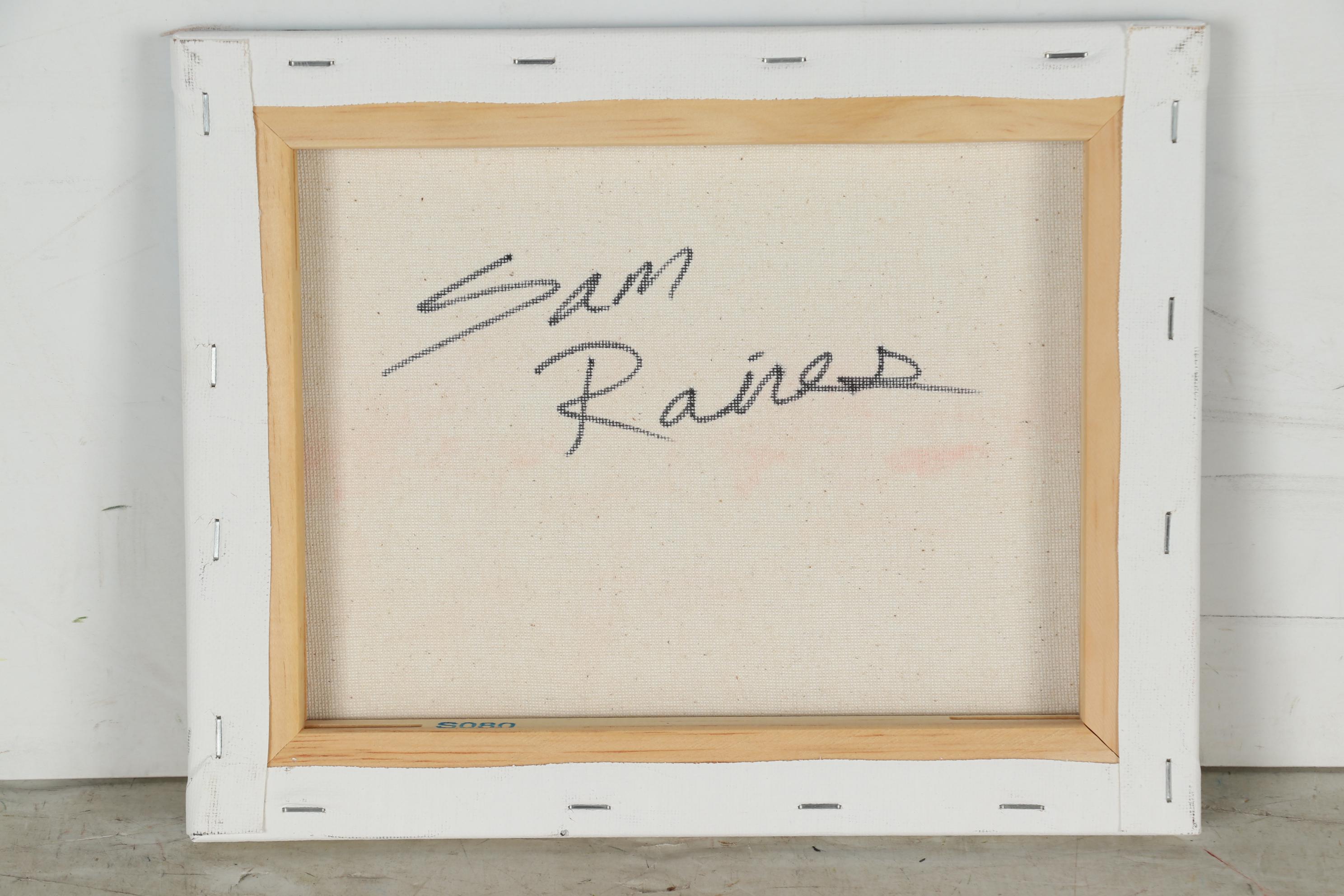 Sam Raines Farm Landscape with Cows Acrylic Painting | EBTH