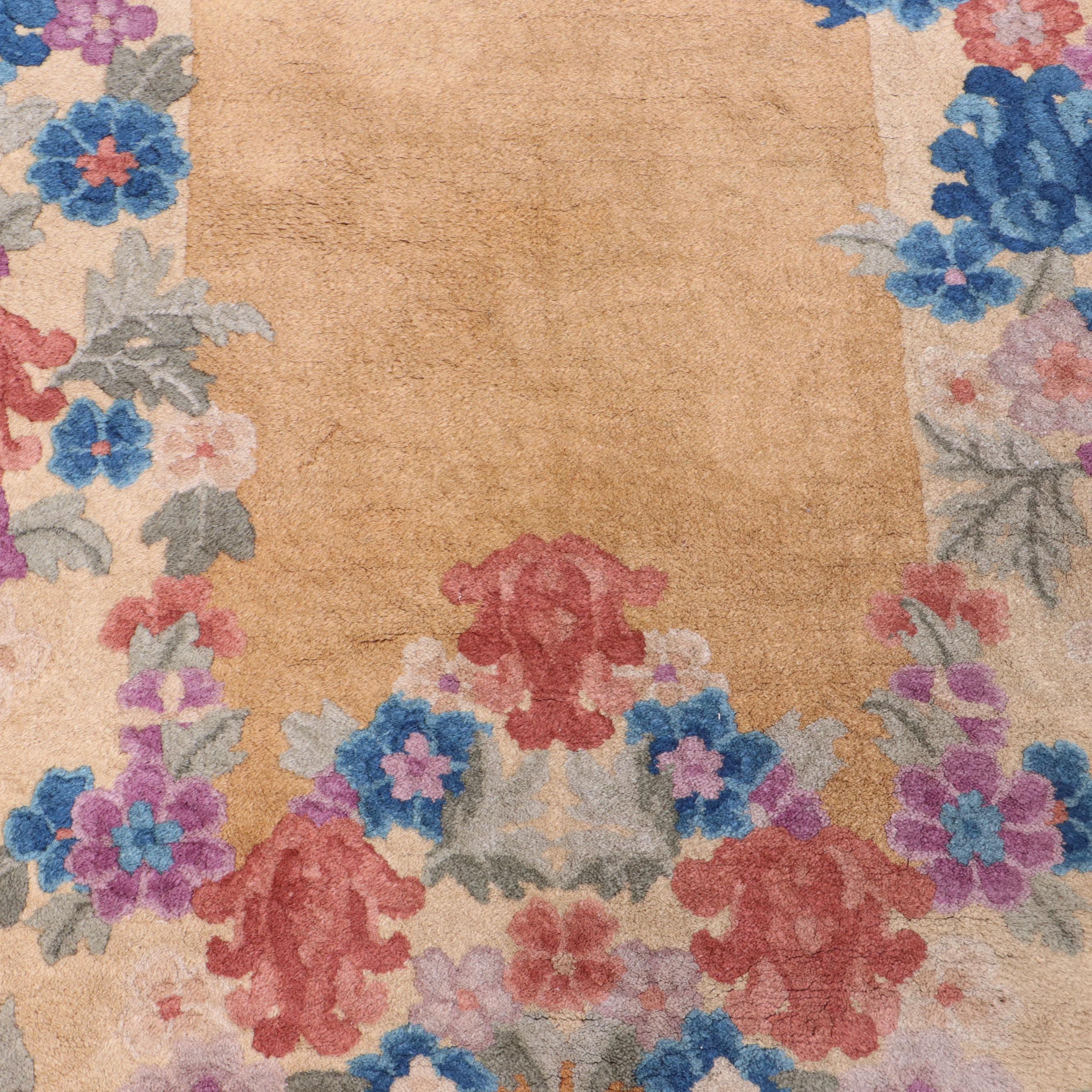 Hand-Knotted Chinese Art Deco Fette-Li Style Wool Rug, Circa 1925 | EBTH