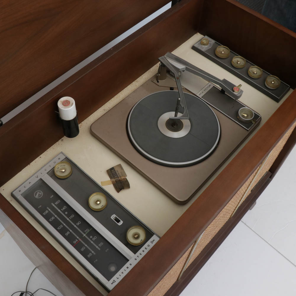 RCA Victor PVCR-244 Stereo Cabinet and Wall Speakers, Mid-Century | EBTH