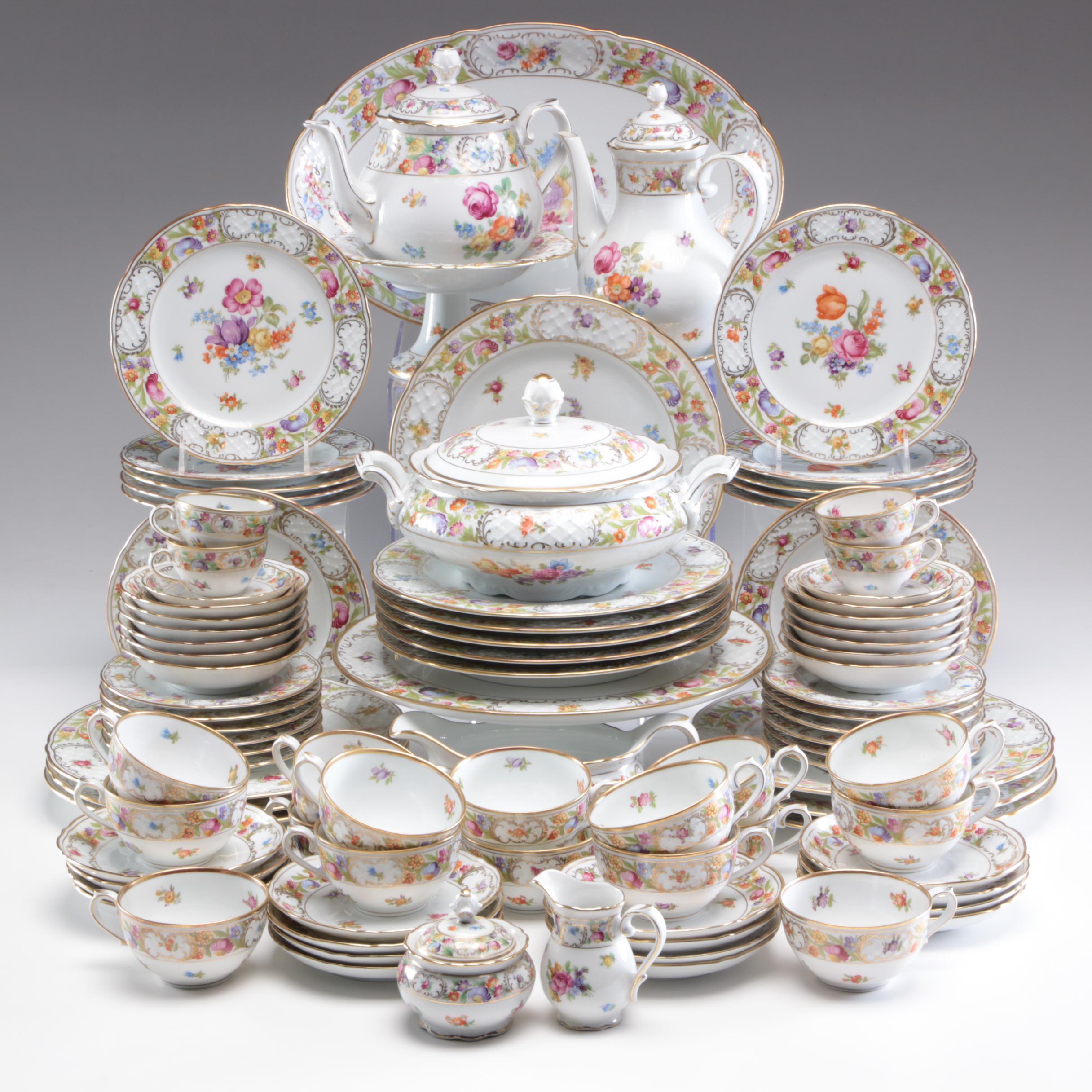 Schumann Arzberg "Dresden Flowers" Porcelain Dinnerware | EBTH