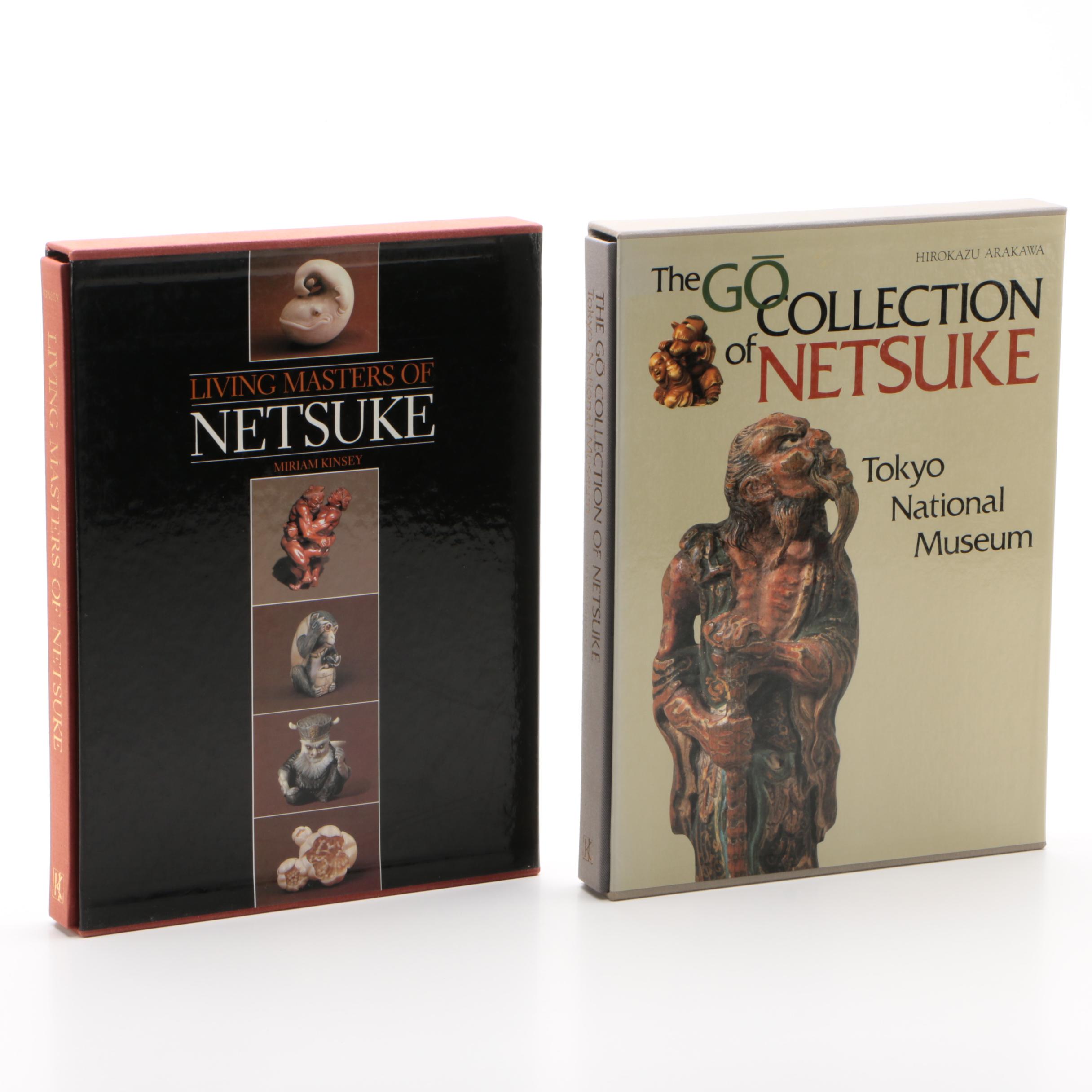 Japanese Netsuke Books including "Living Masters of Netsuke" by Miriam ...