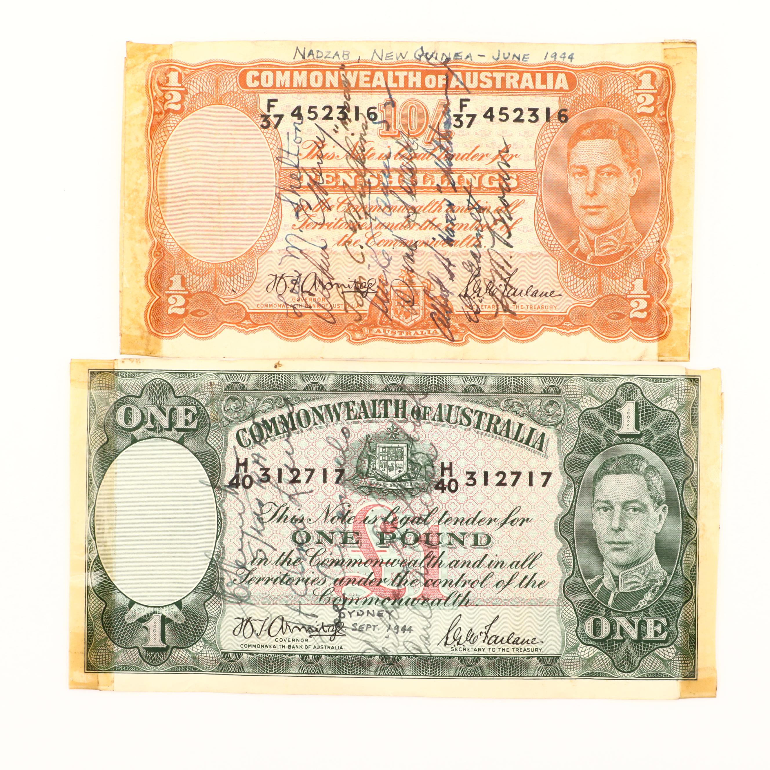 Collection of Foreign "Short Snorter" Currency Notes | EBTH