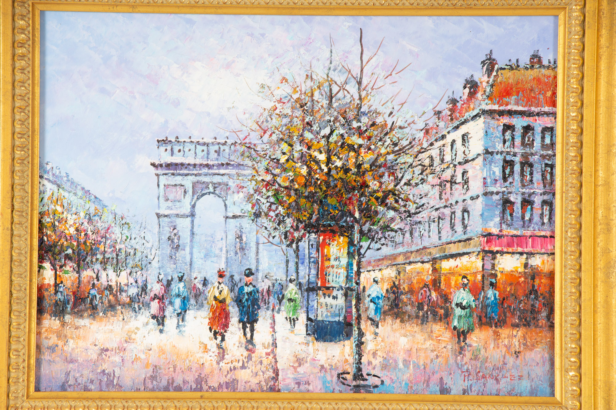 P. Sanchez Oil Painting of a Paris Cityscape | EBTH