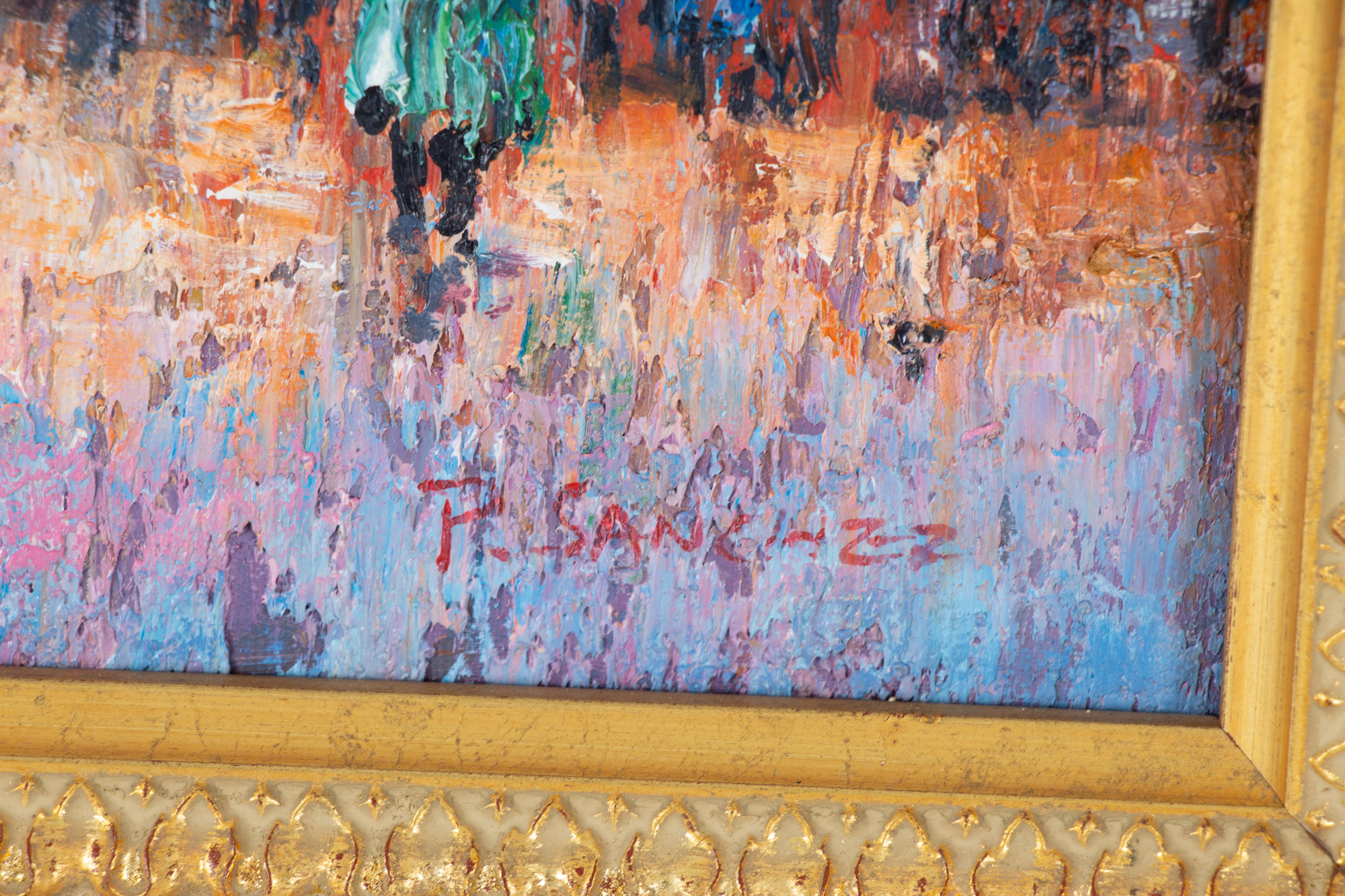 P. Sanchez Oil Painting of a Paris Cityscape | EBTH