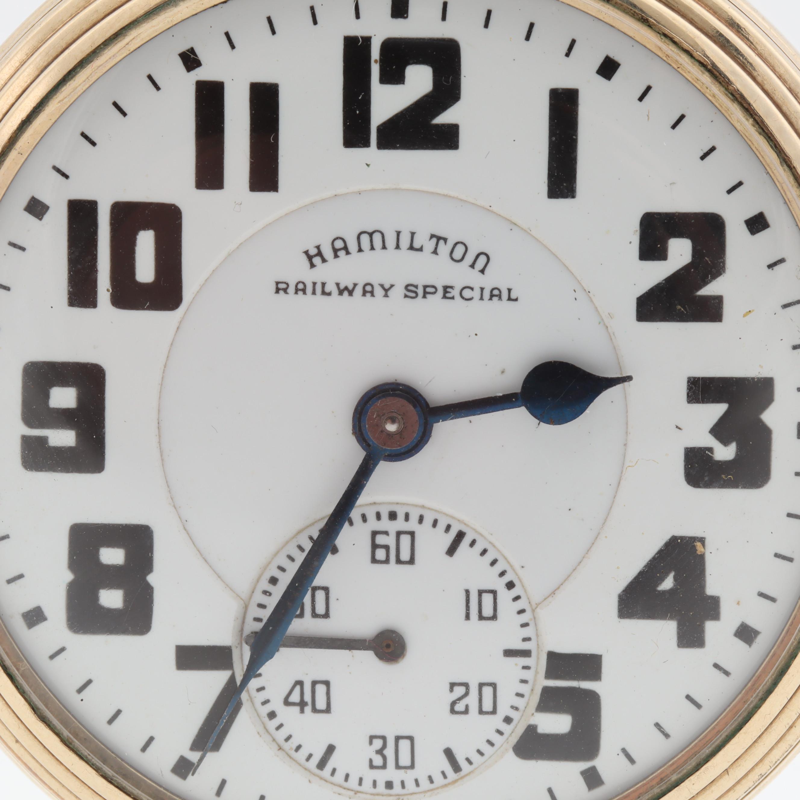 Hamilton Railway Special 10K Wadsworth Gold-Filled Case Pocket Watch | EBTH