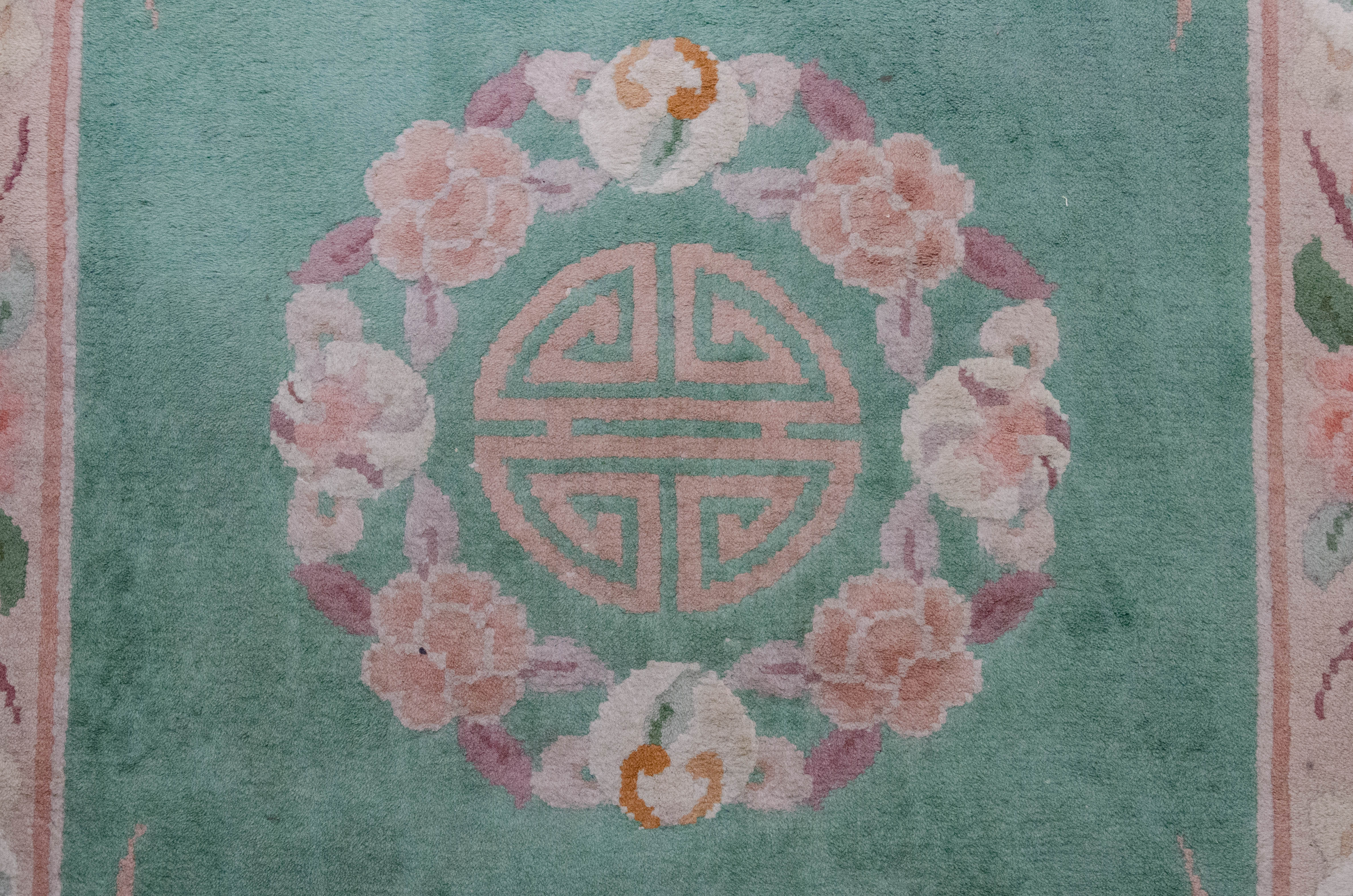 Hand-Knotted Sculpted Floral Chinese Wool Rug | EBTH