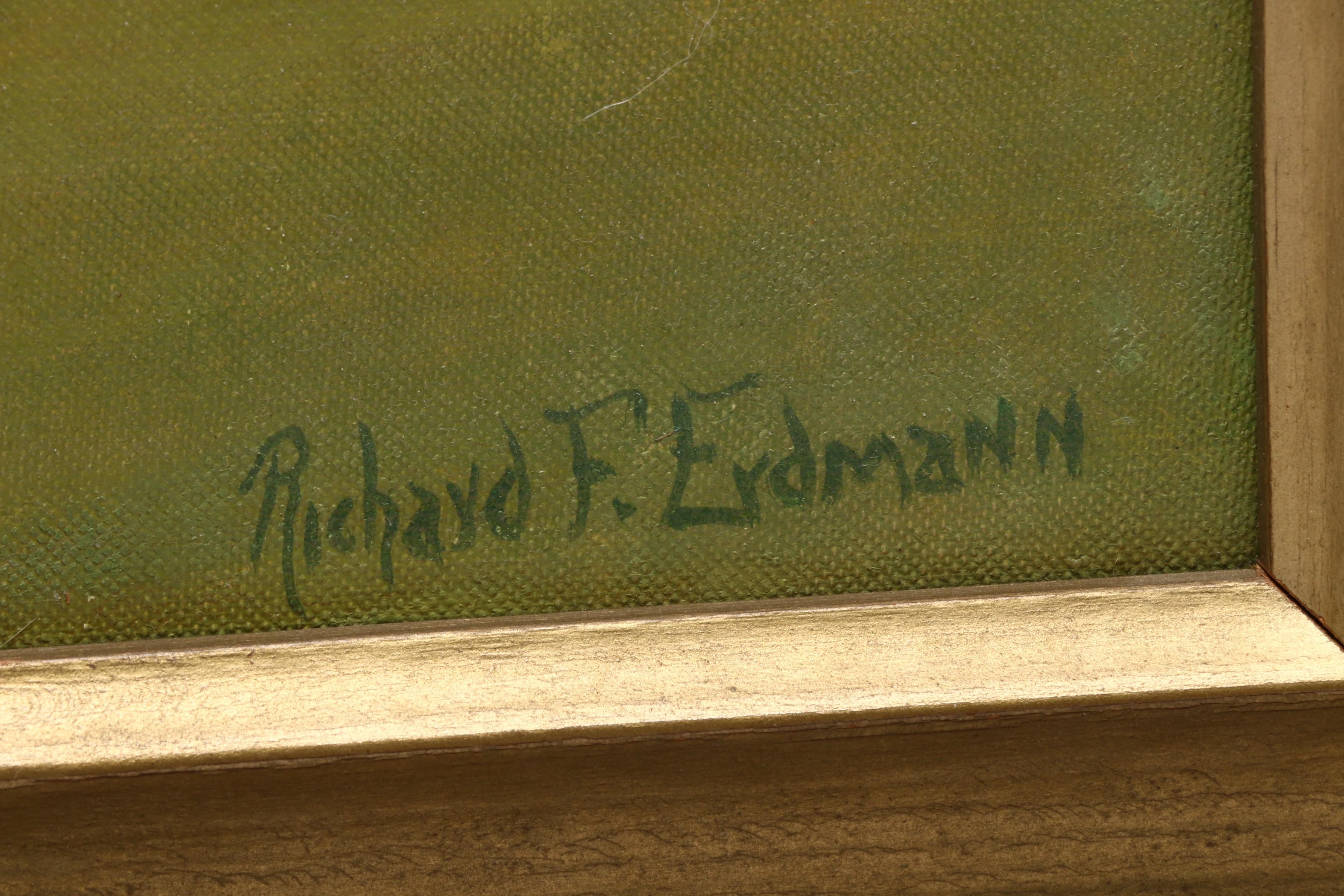 Richard F. Erdmann Farmhouse Landscape Oil Painting | EBTH