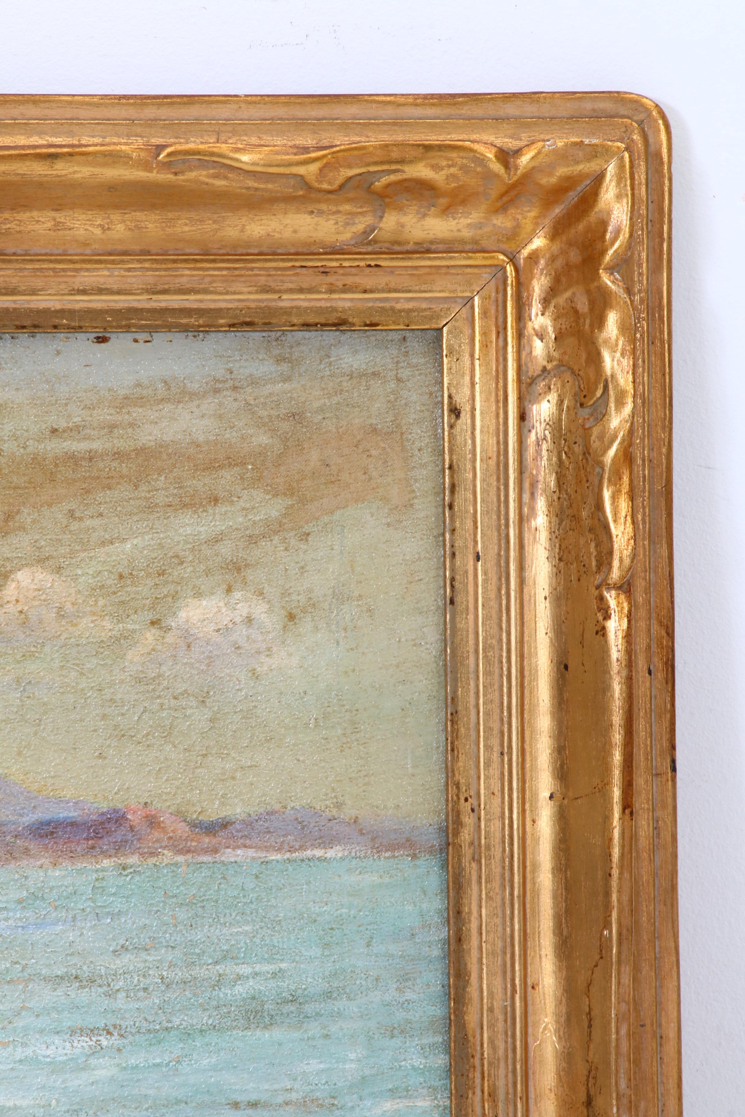 Andreas Roth Oil Painting of Coastal Landscape | EBTH