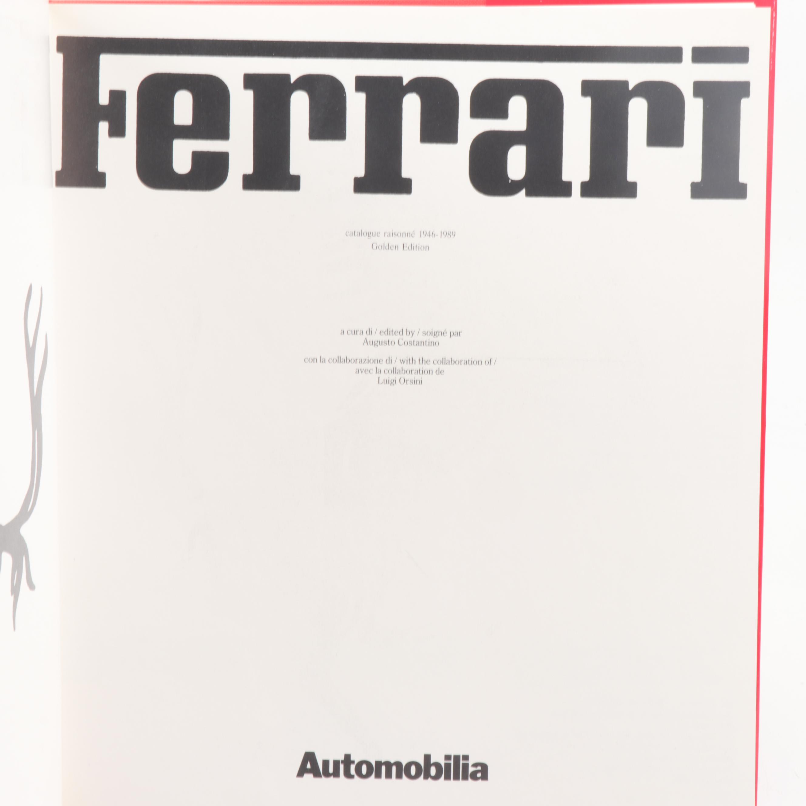 Ferrari Books Including the Limited Edition of "Ferrari: Beauty ...
