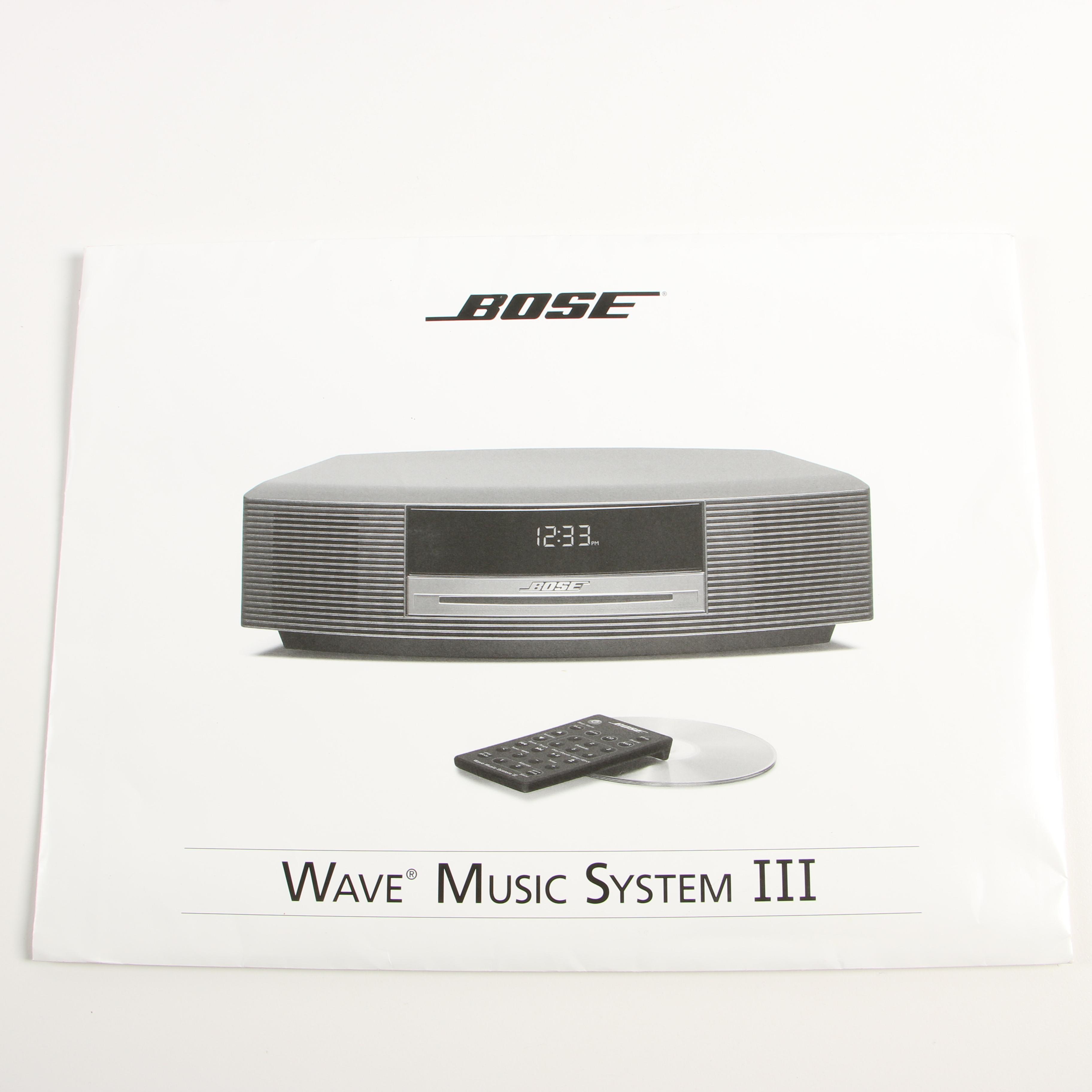 Bose Wave III CD Player and Radio Music System | EBTH