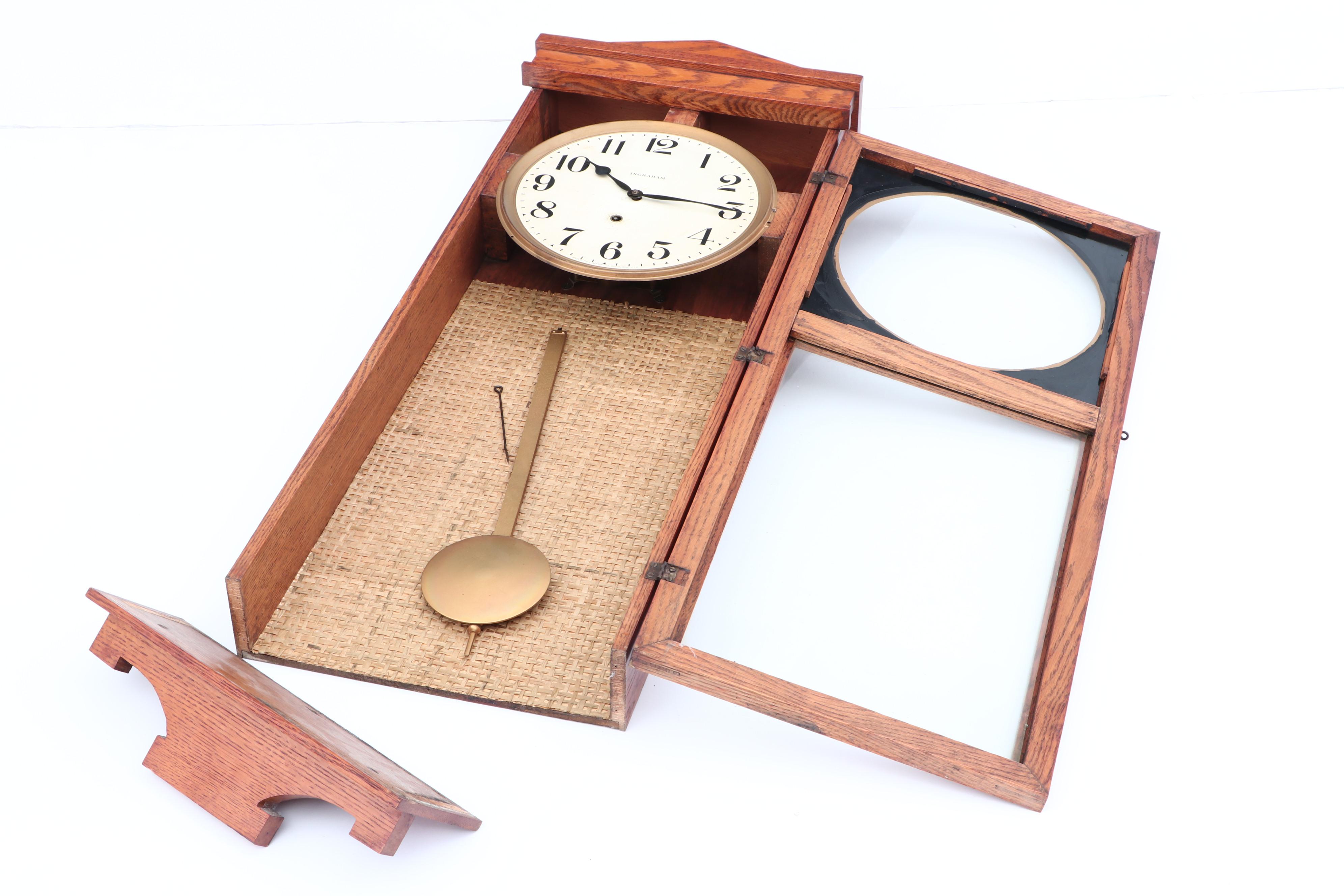 Ingraham "Landau" Oak Pendulum Clock, Early to Mid 20th Century | EBTH