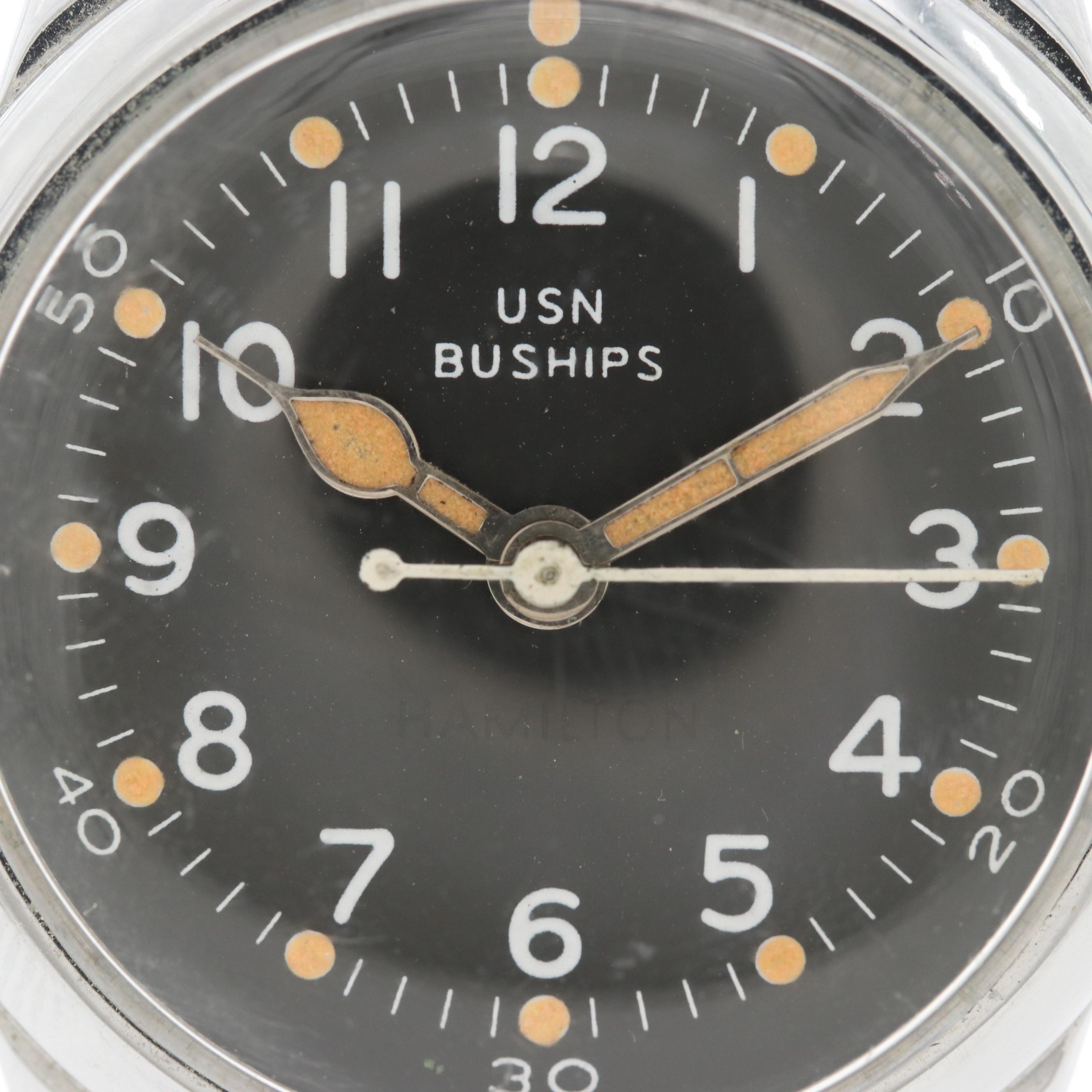 Vintage Hamilton USN Buships U.S. Military Wristwatch, Circa 1947 | EBTH