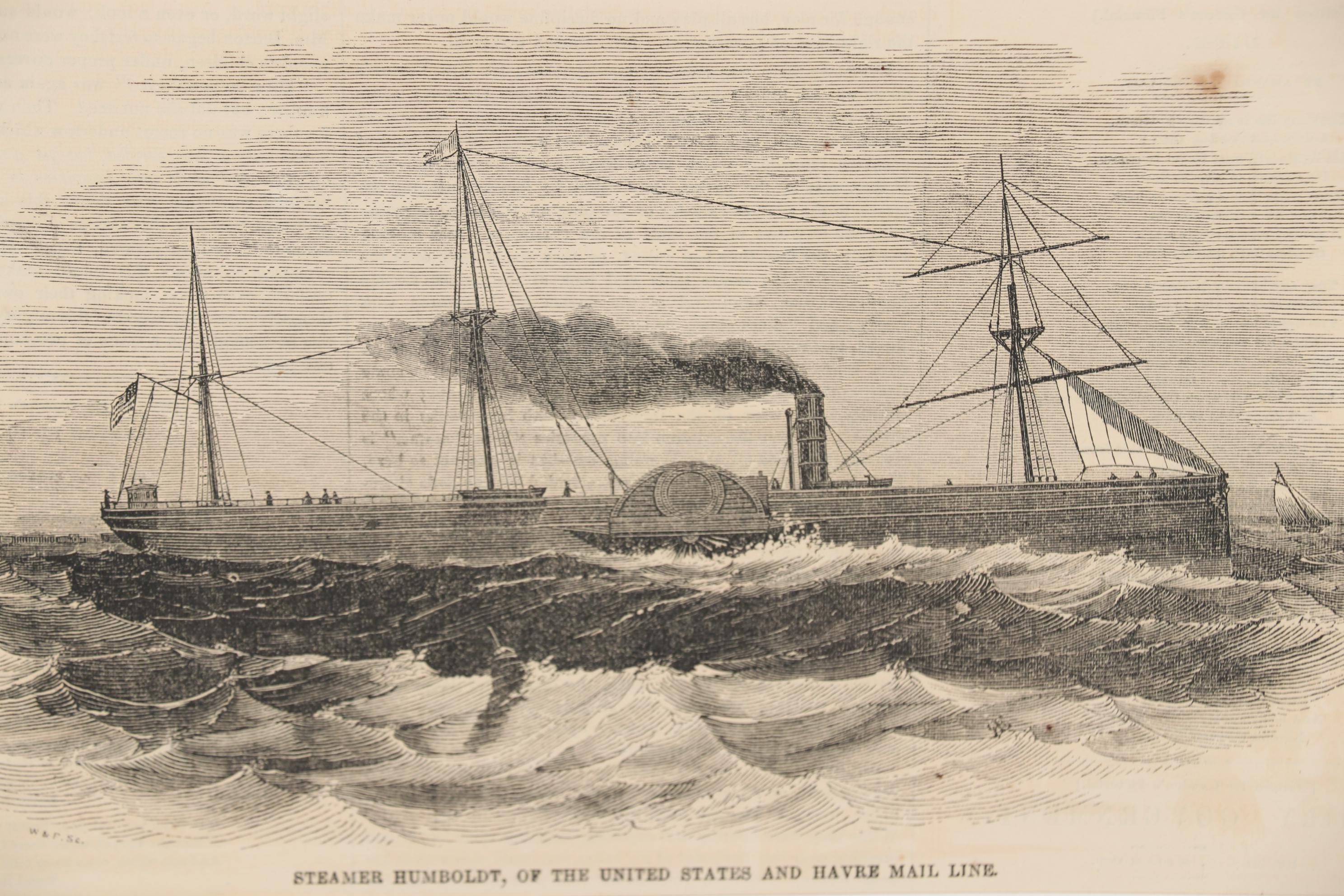 1850s Marine Wood Engravings from "Gleason's Pictorial Drawing-Room ...
