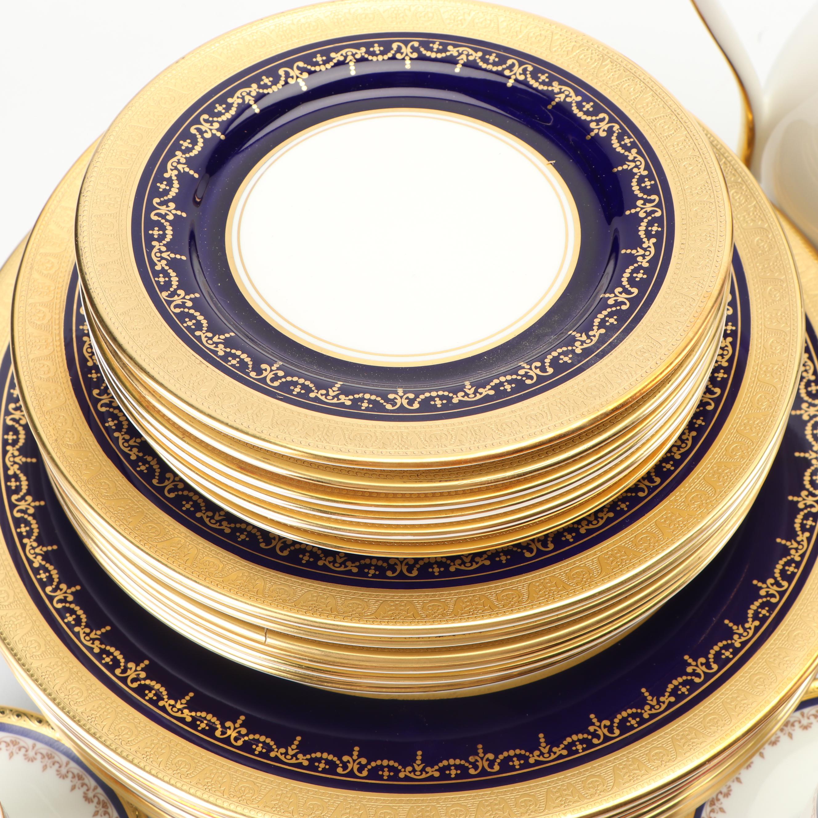 Aynsley "Georgian Cobalt" Bone China Dinnerware | EBTH