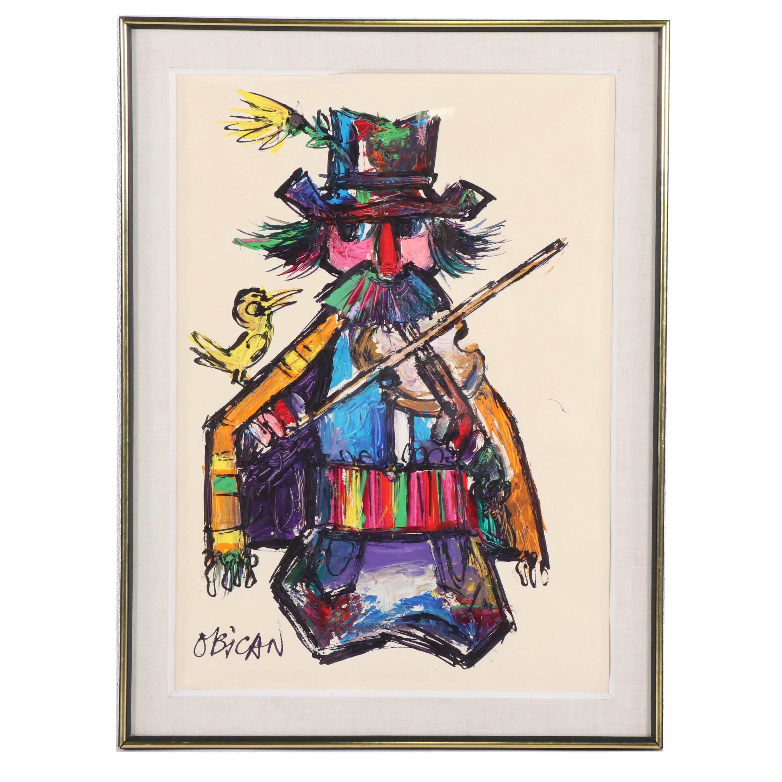 Jovan Obican Acrylic Painting | EBTH