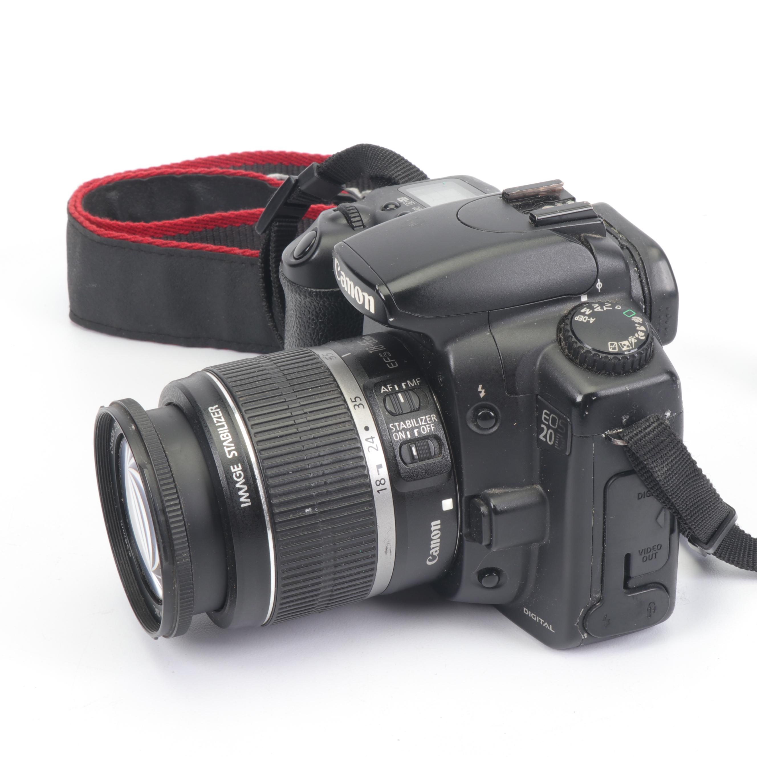 Canon EOS 20D Camera with 18-55mm IS Lens and Accessories | EBTH