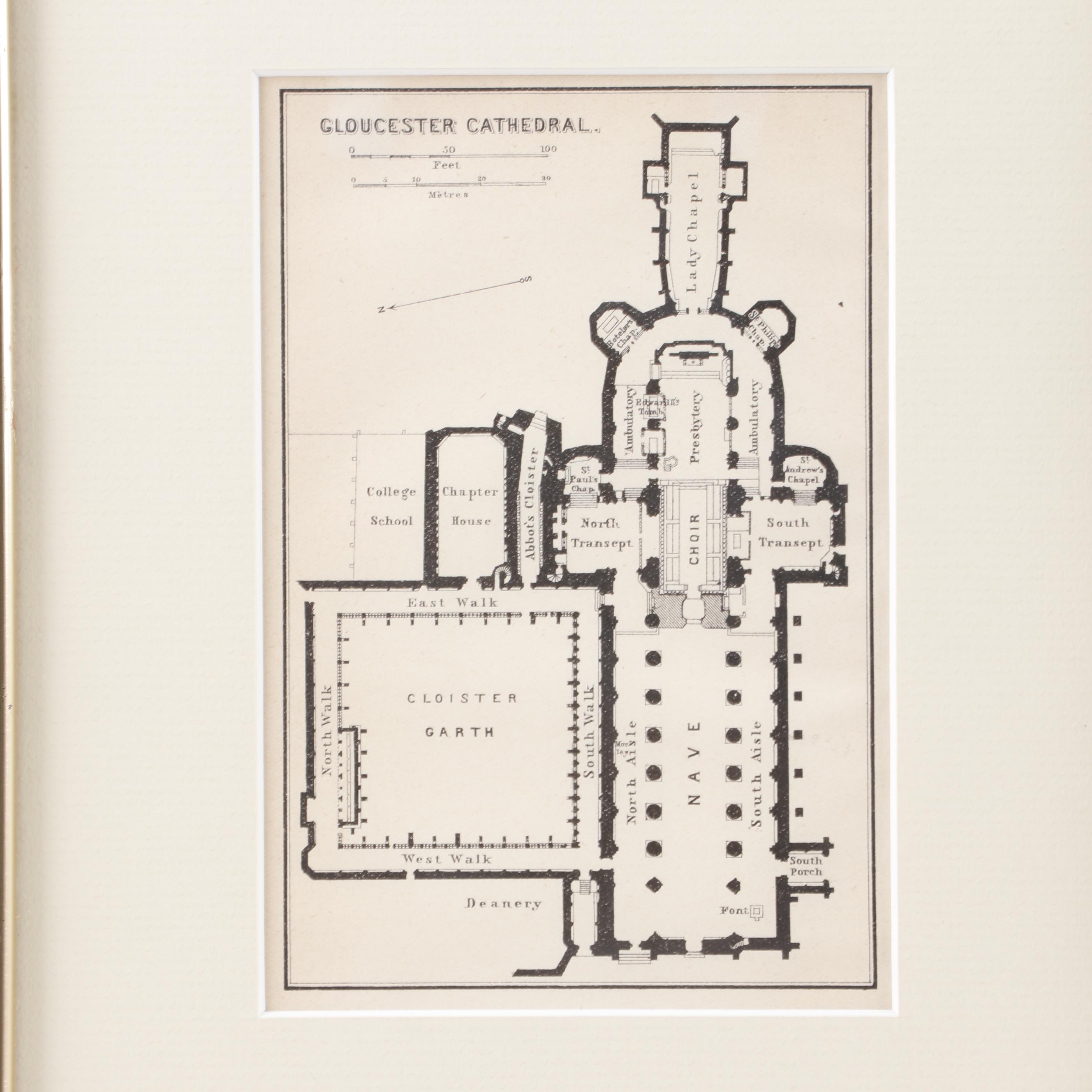 Floor Plans for Gloucester and Winchester Cathedrals | EBTH
