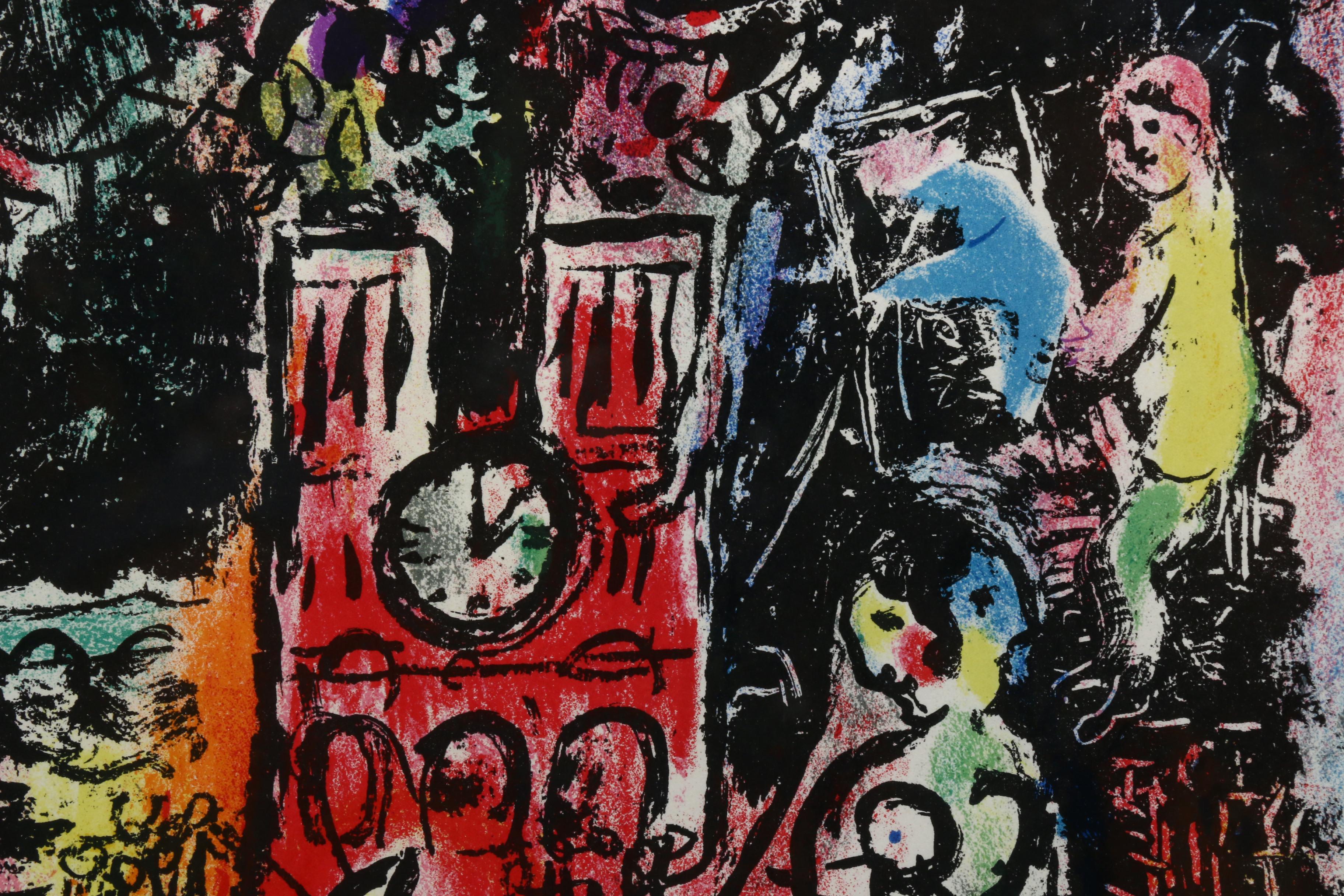 Marc Chagall 1960 Color Lithograph "The Tree of Jesse (L'Arbre de Jesse ...