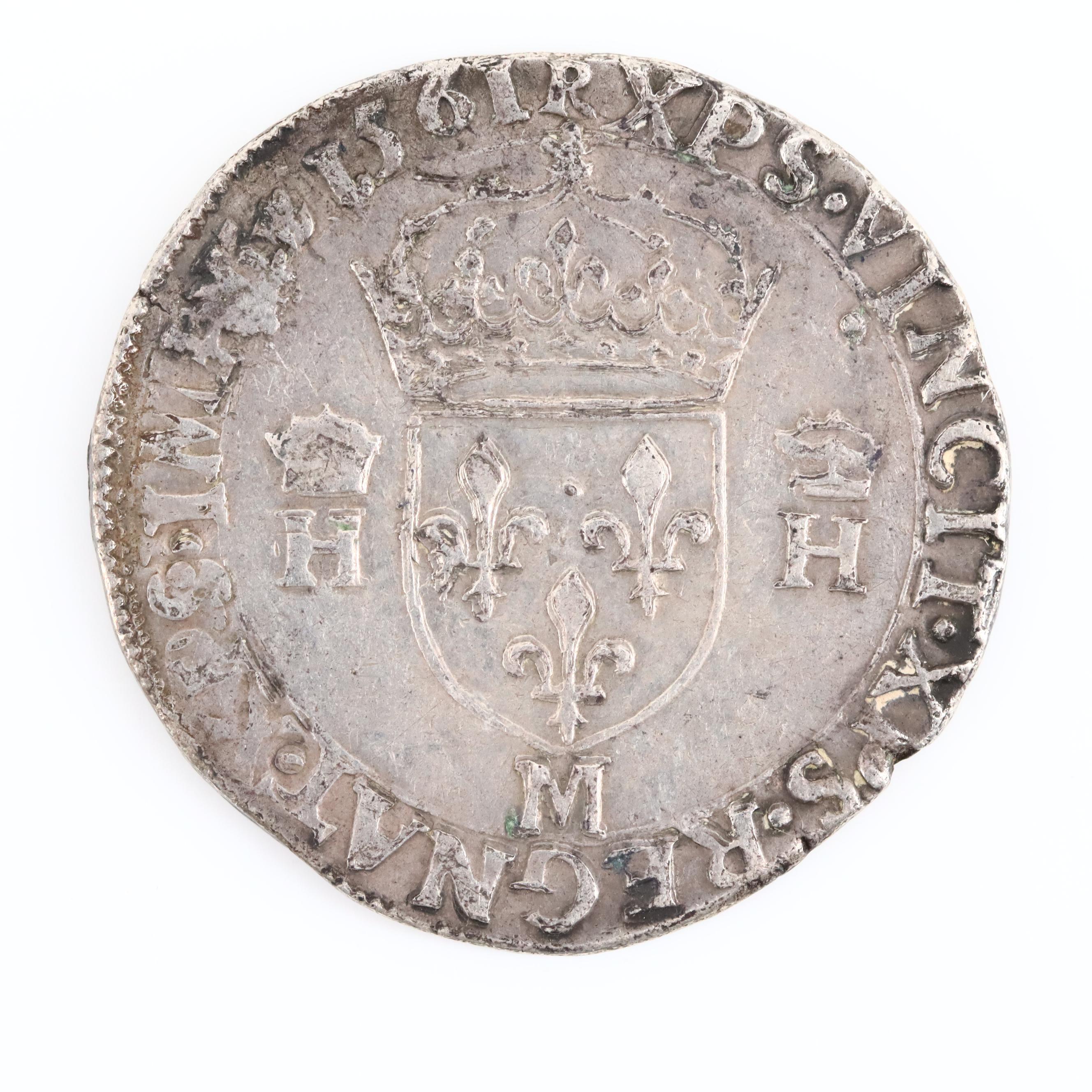 Two French Silver Coins from the 1500s and 1600s | EBTH
