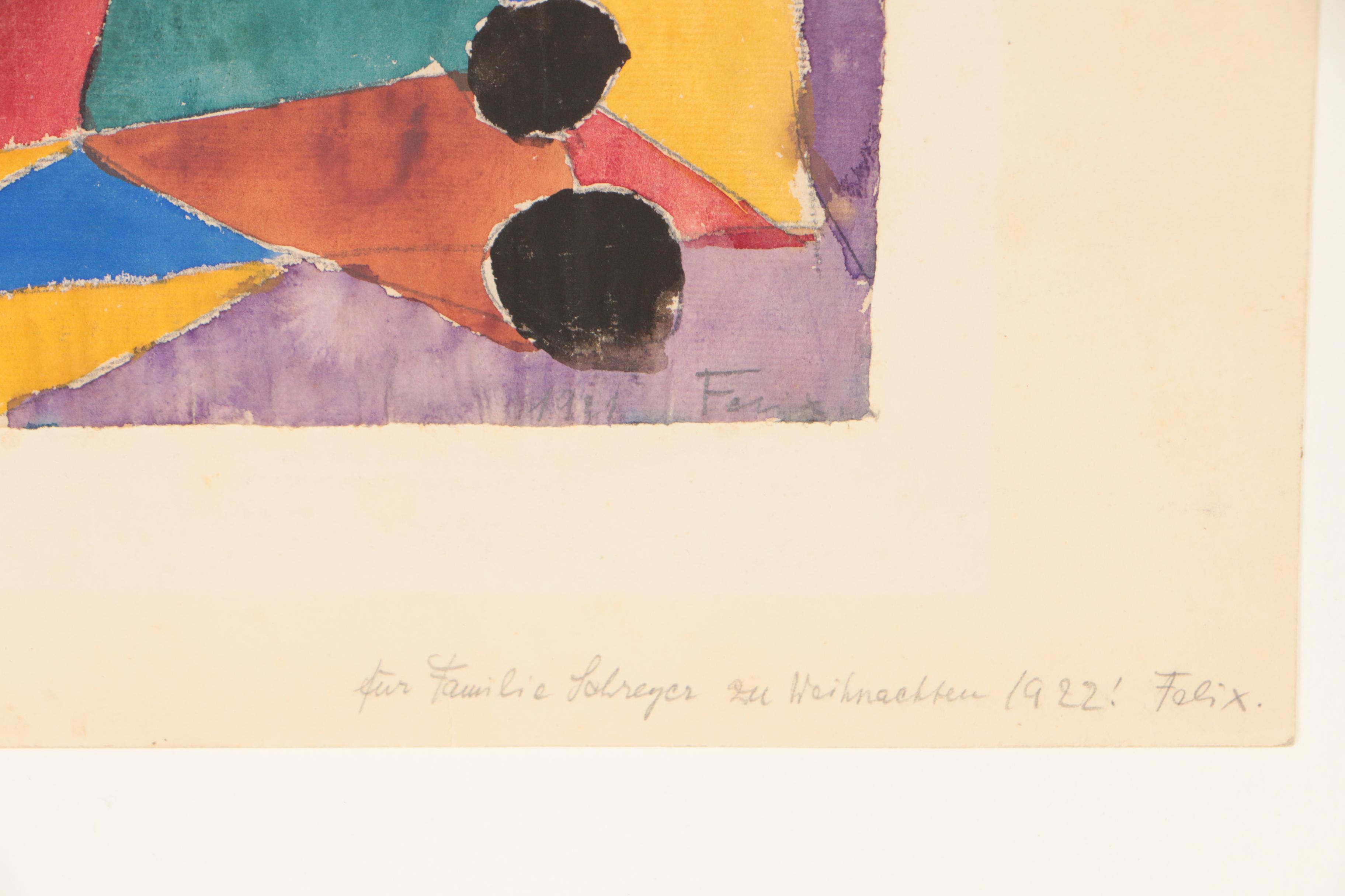 Felix Klee Abstract Watercolor Painting | EBTH