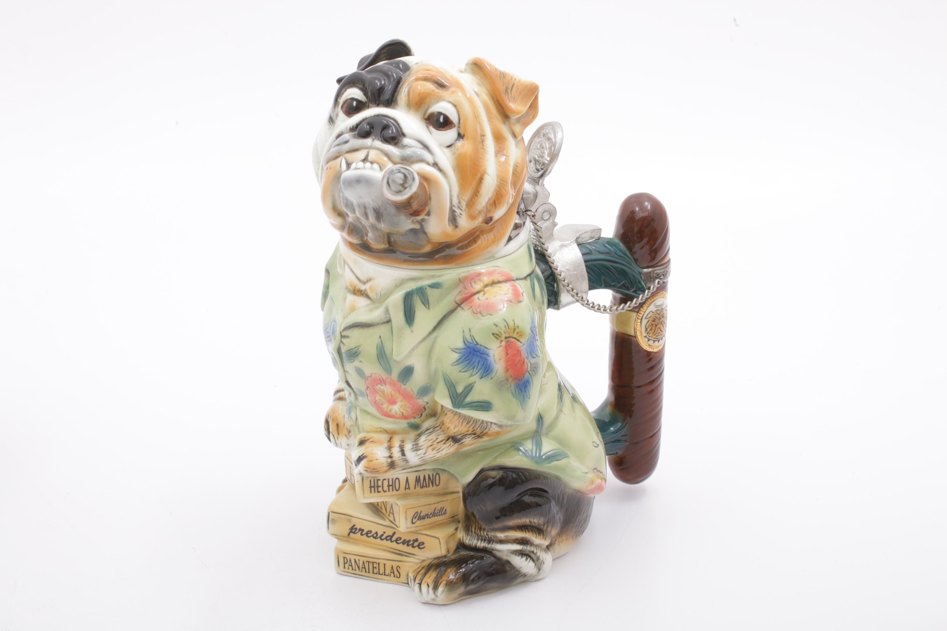Albert Stahl Figural Character Bulldog Steins, Vintage | EBTH