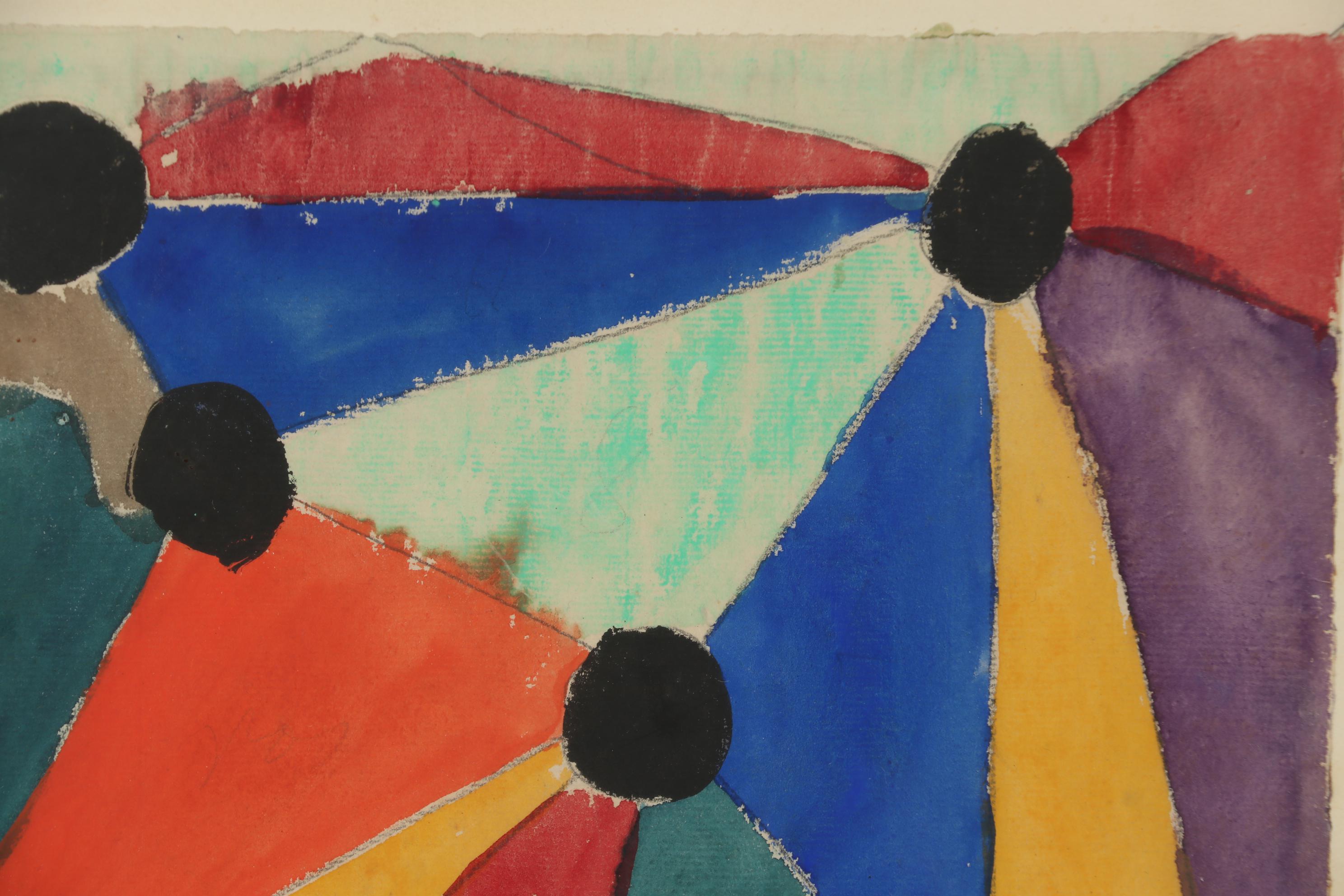 Felix Klee Abstract Watercolor Painting | EBTH