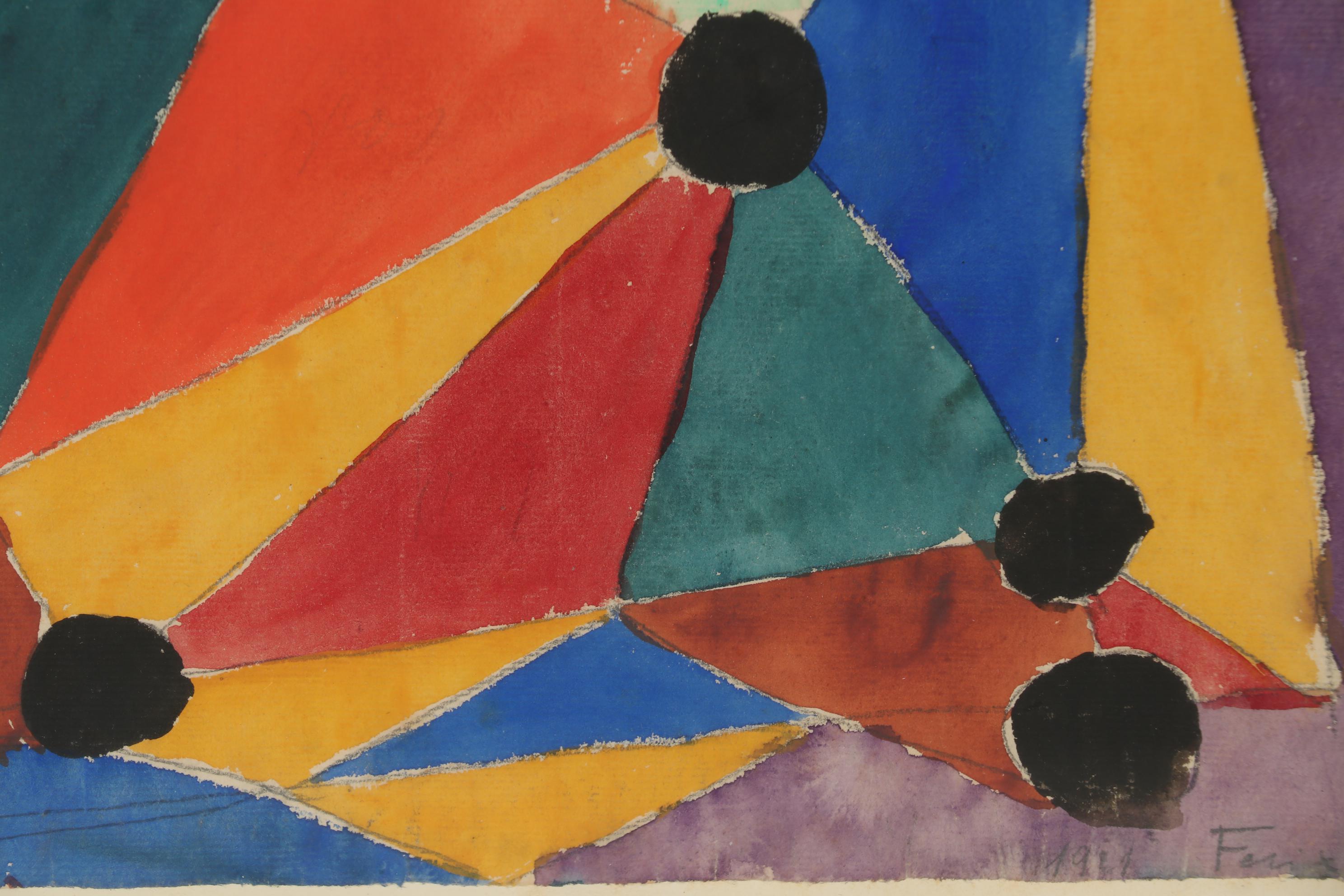 Felix Klee Abstract Watercolor Painting | EBTH