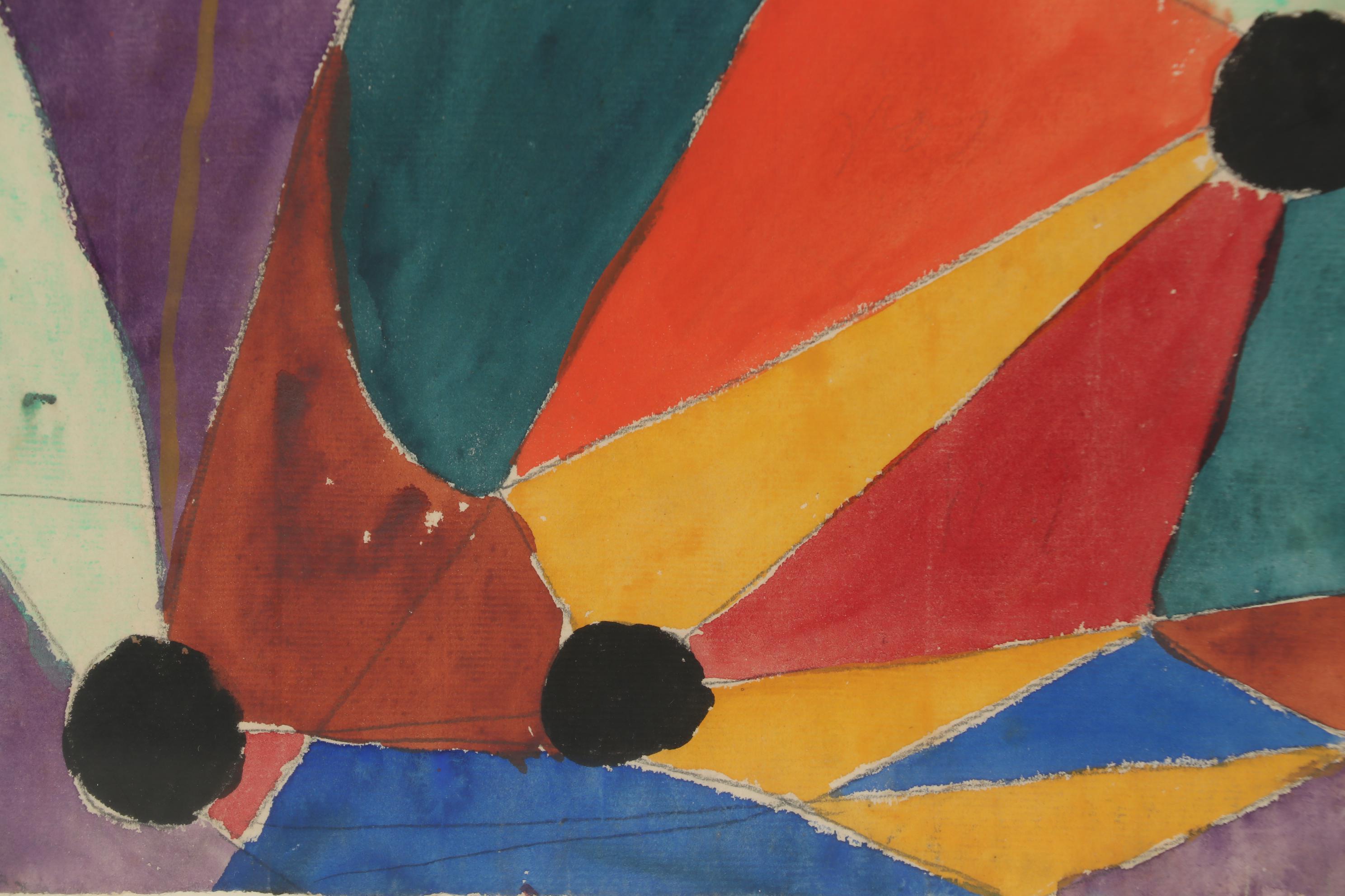 Felix Klee Abstract Watercolor Painting | EBTH