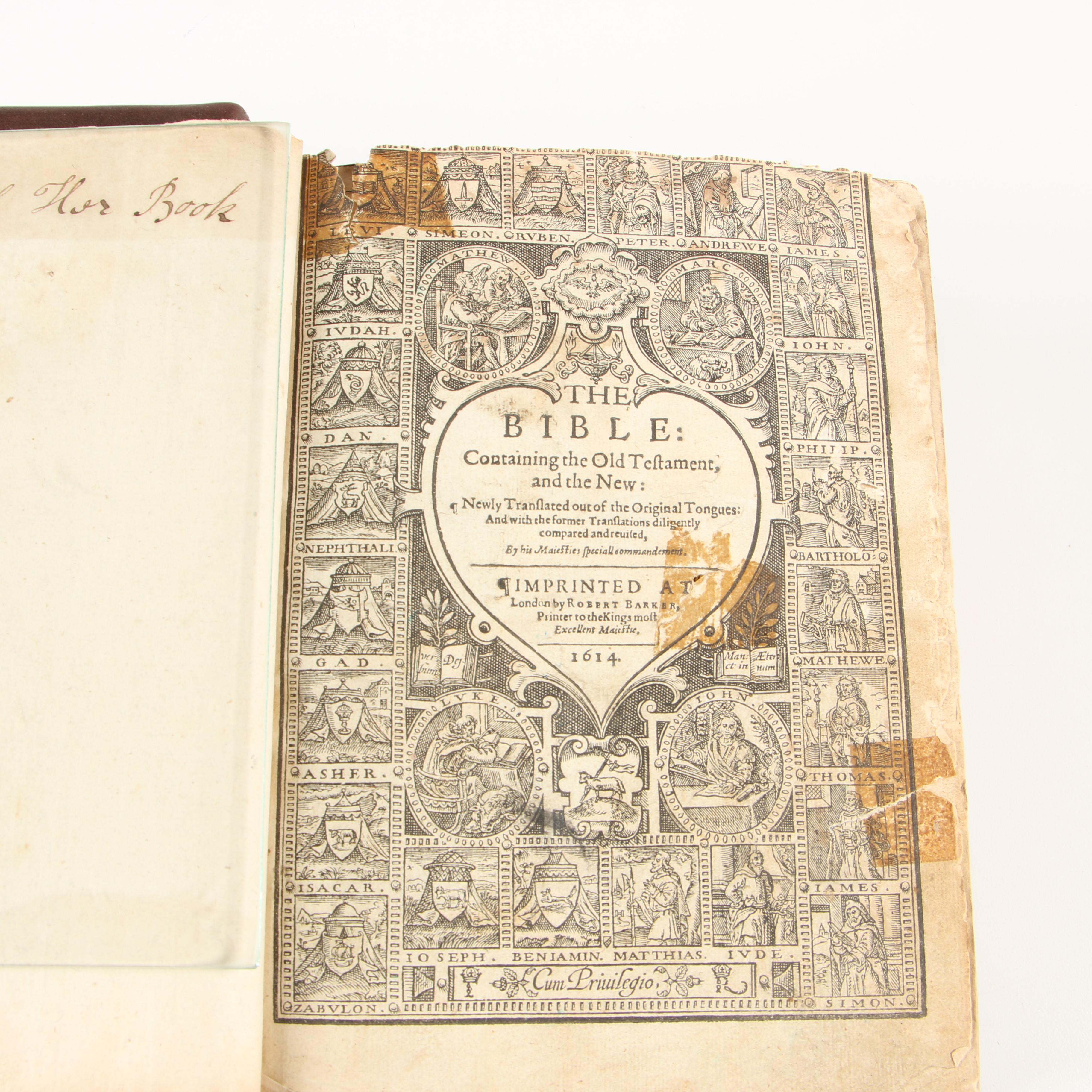 1615 King James Version Bible | EBTH
