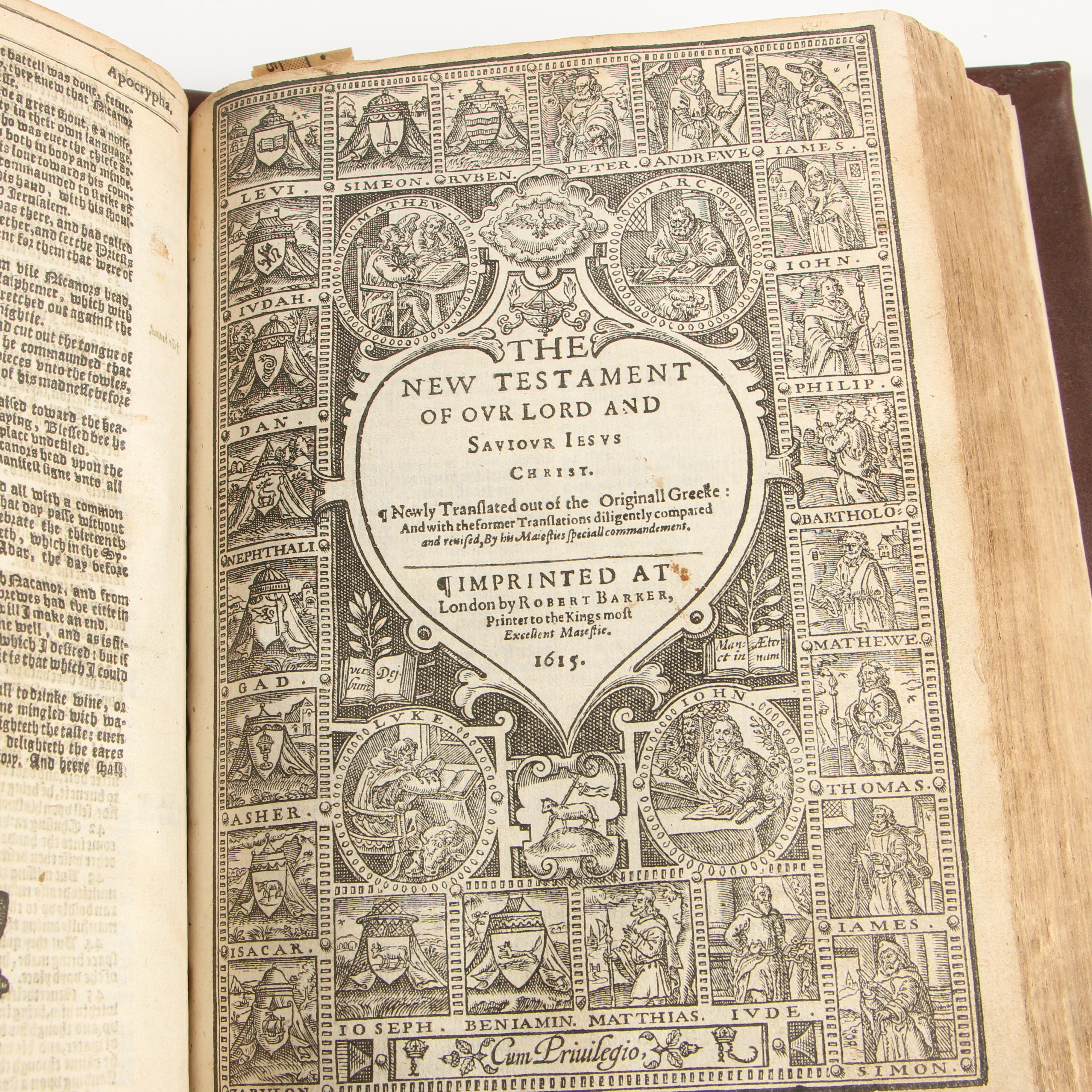 1615 King James Version Bible | EBTH