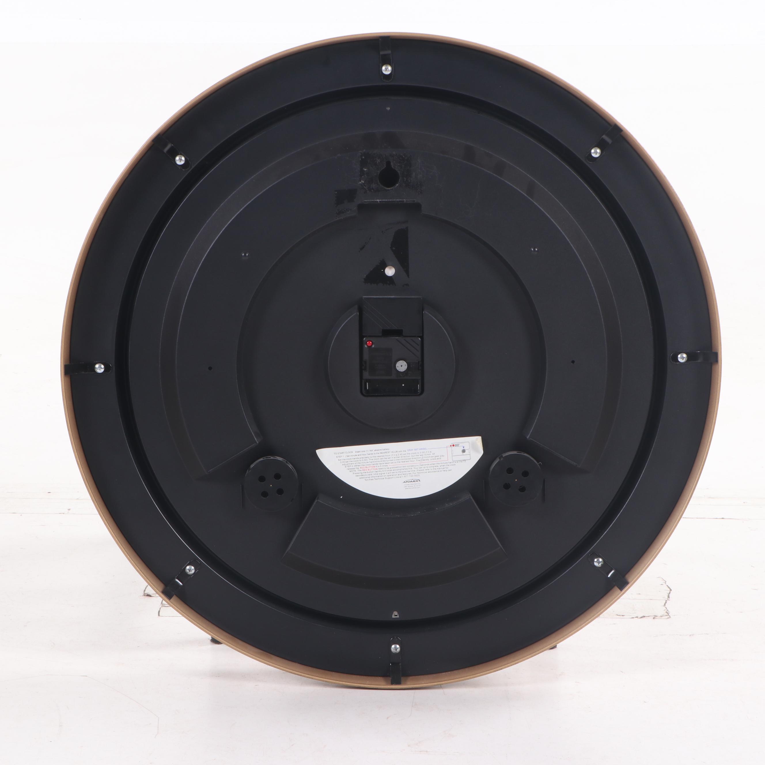 Atomix AA Battery Powered Wall Clock, Contemporary | EBTH