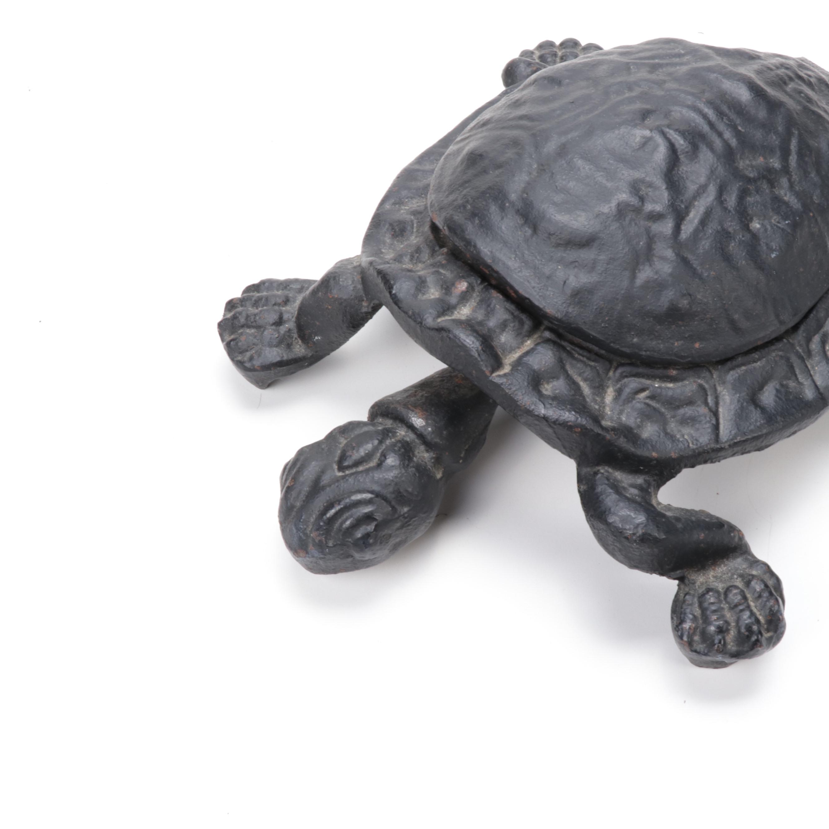 Cast Iron Turtle with Hinged Shell | EBTH