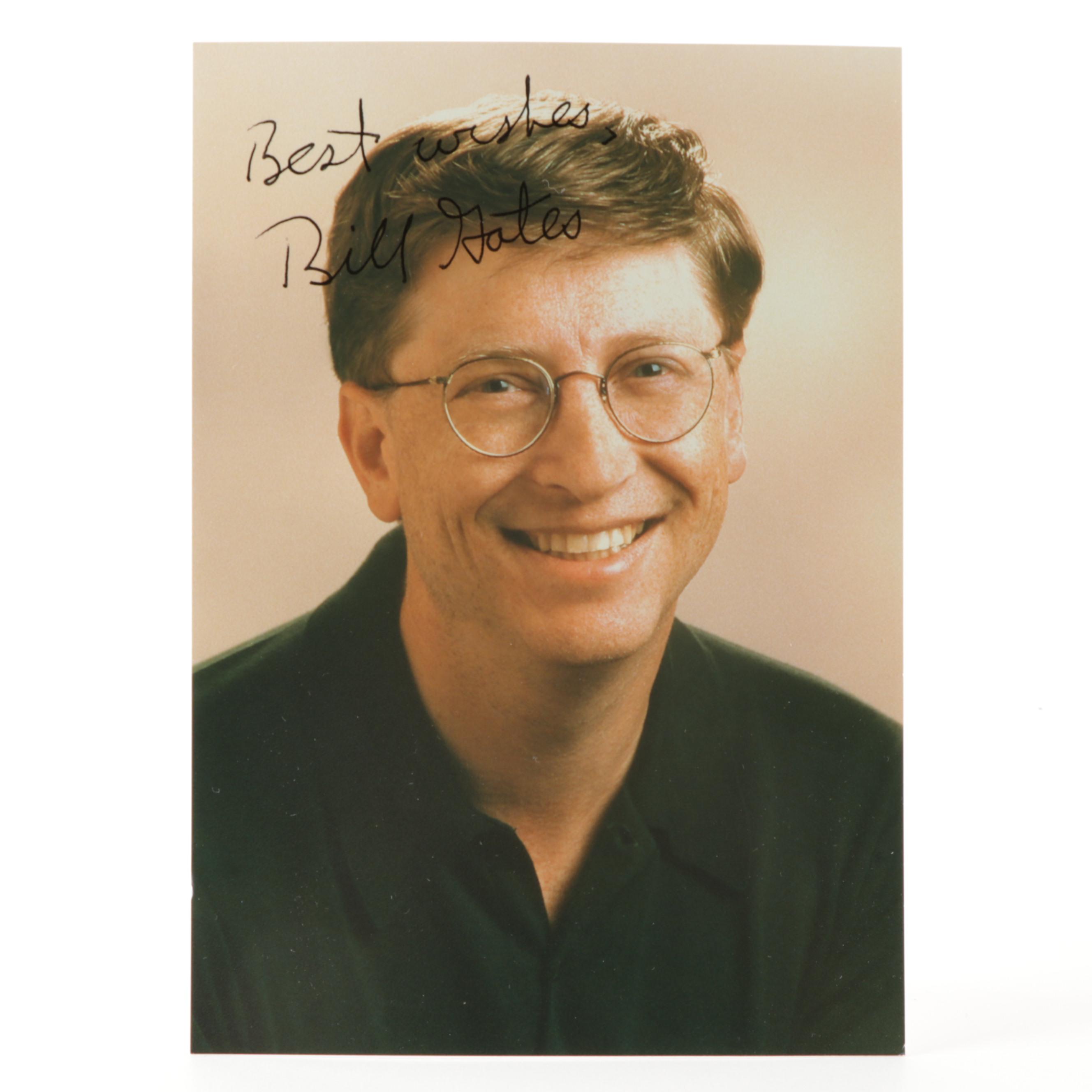Bill Gates Signed Photograph | EBTH