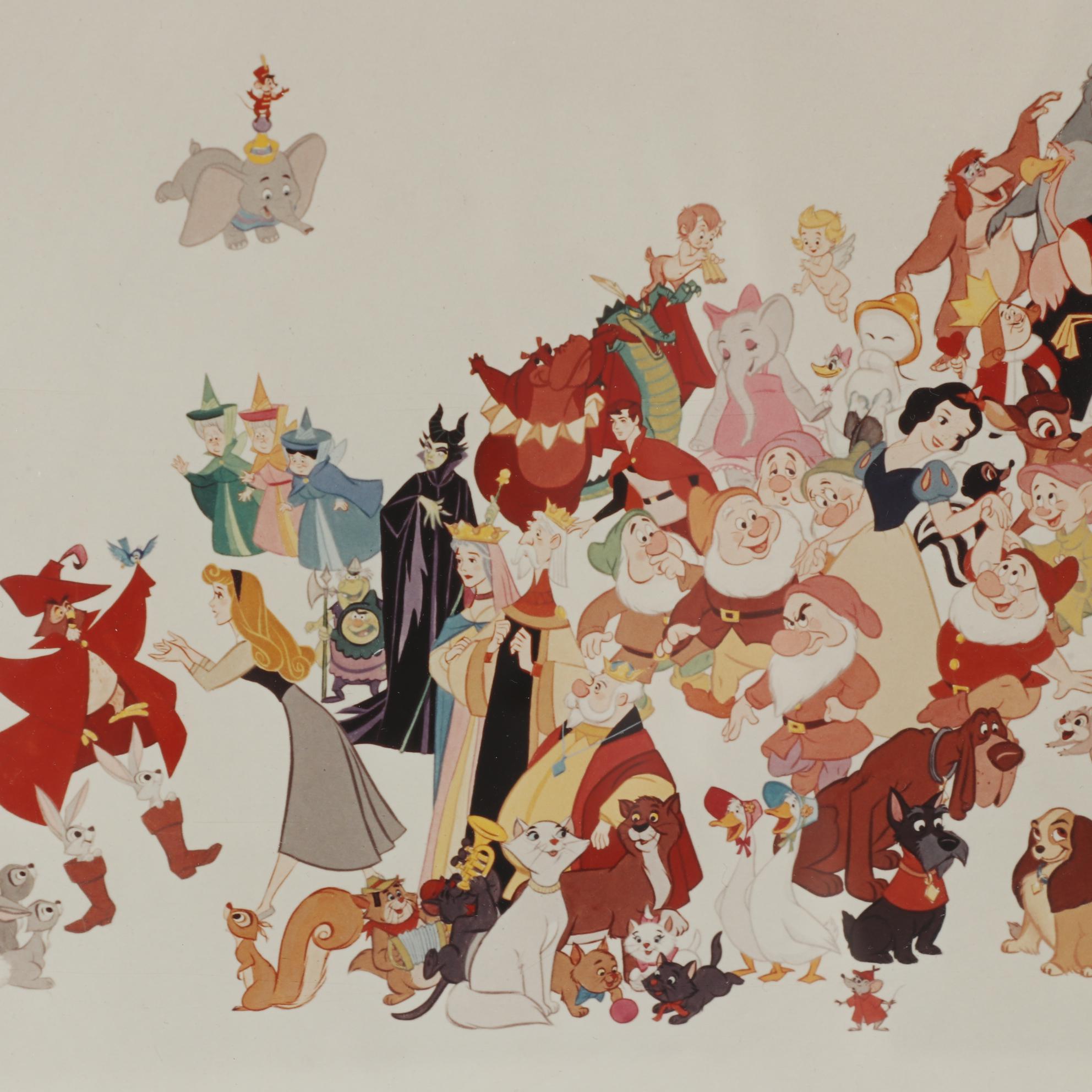 Bill Justice Signed Disney Offset Lithograph "50 Happy Years" | EBTH