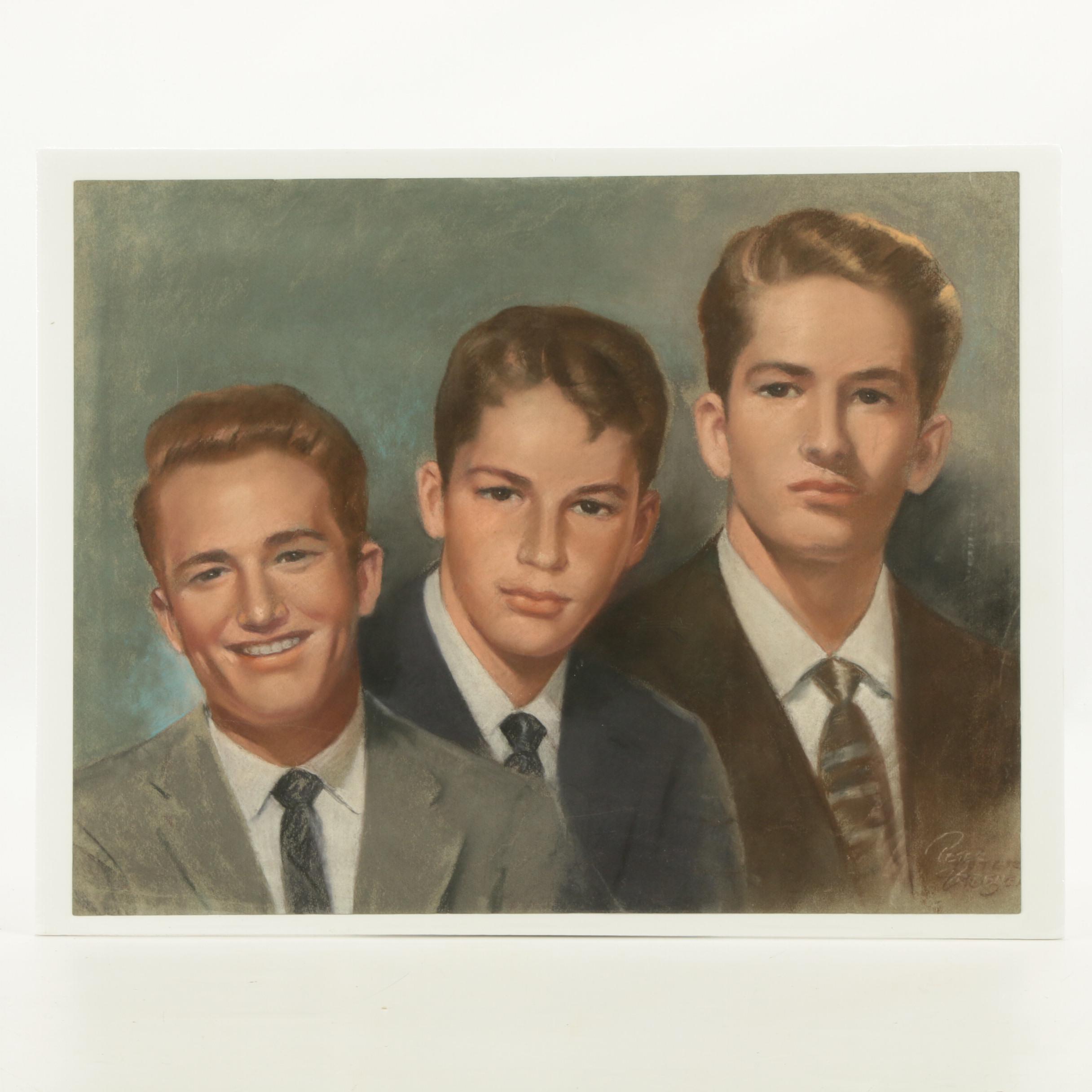 Peter Driben Portrait Pastel Drawings | EBTH